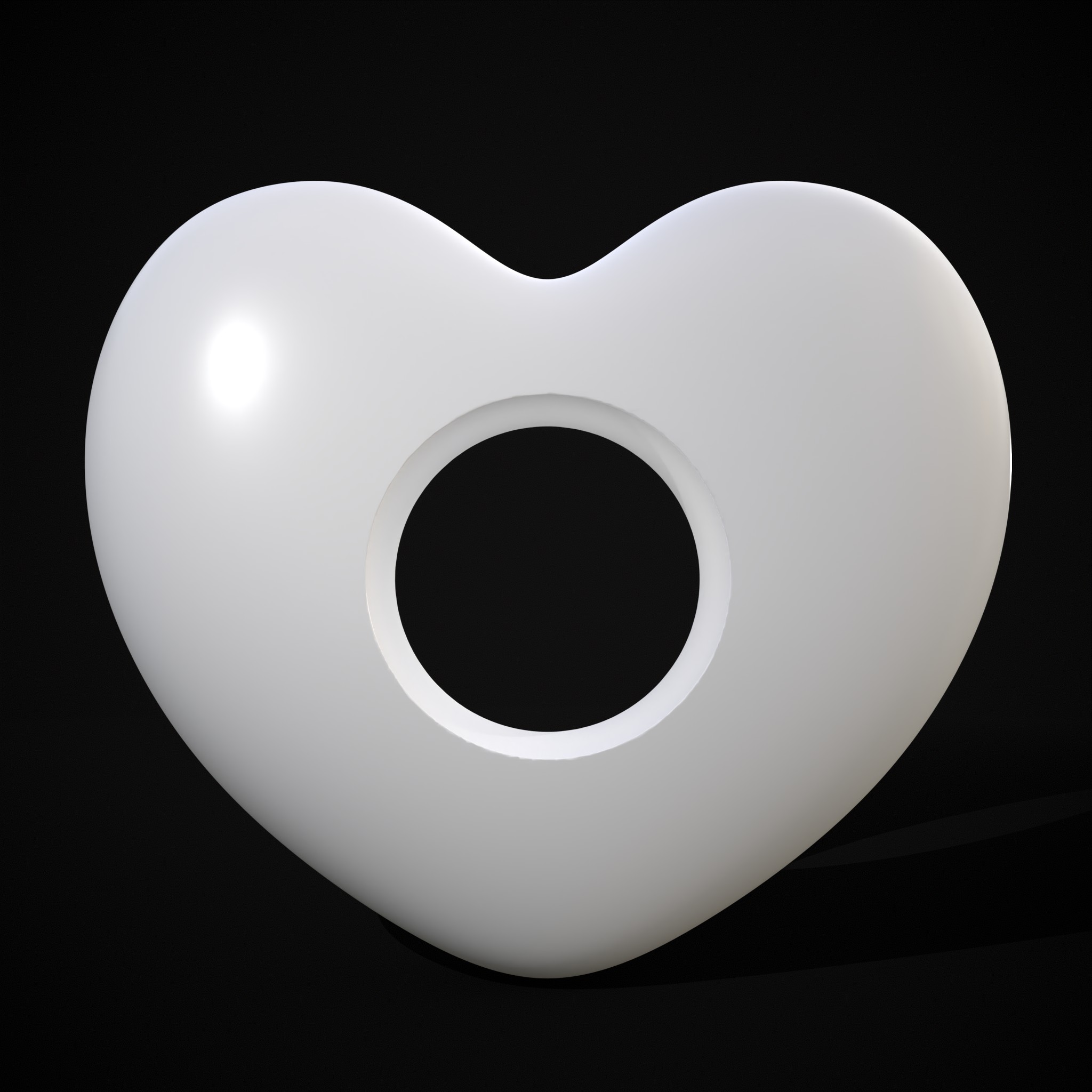 Heart with Hole - 3D Print Model by Get Dead Entertainment
