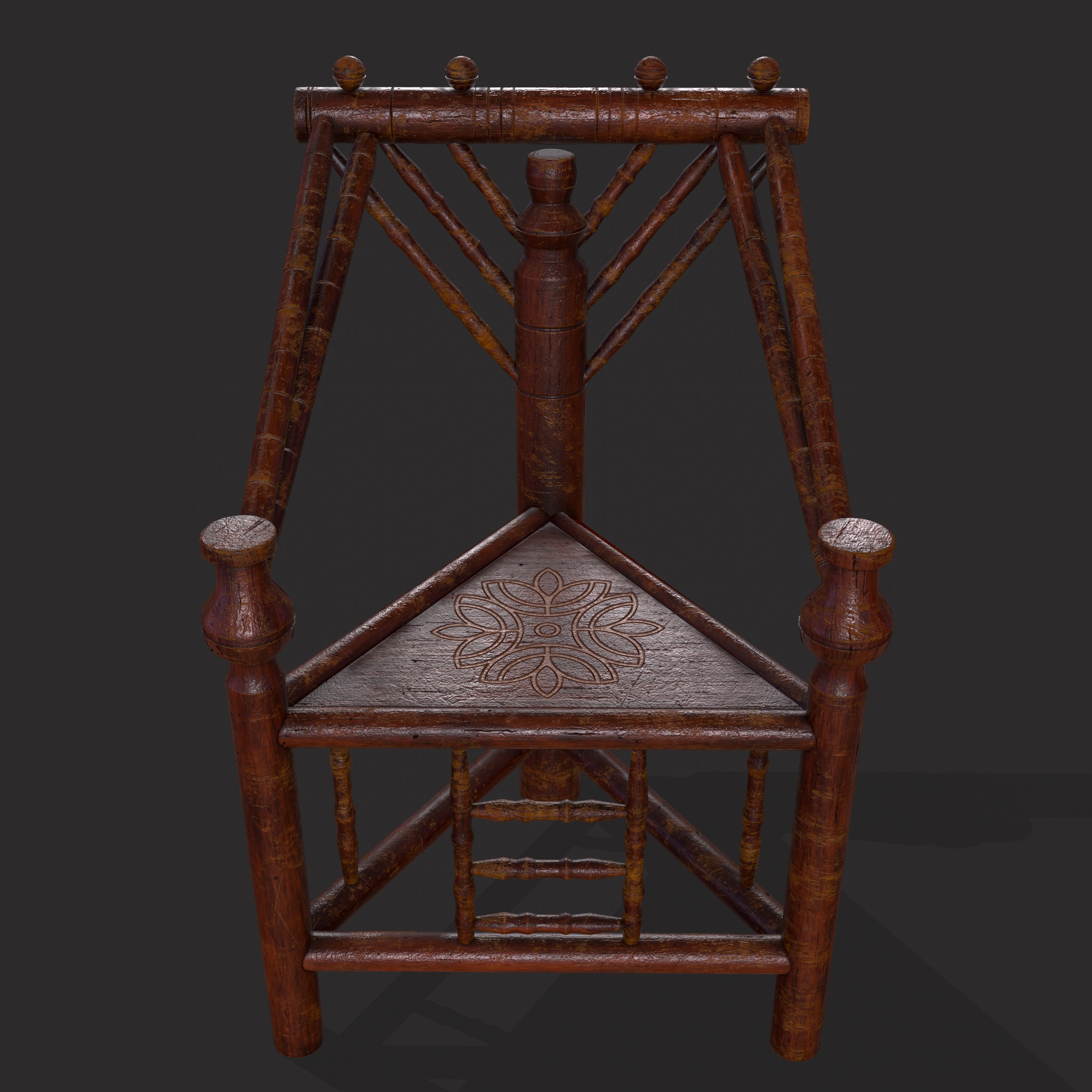 High End Elegant Medieval Chair - 3D Model by Get Dead Entertainment