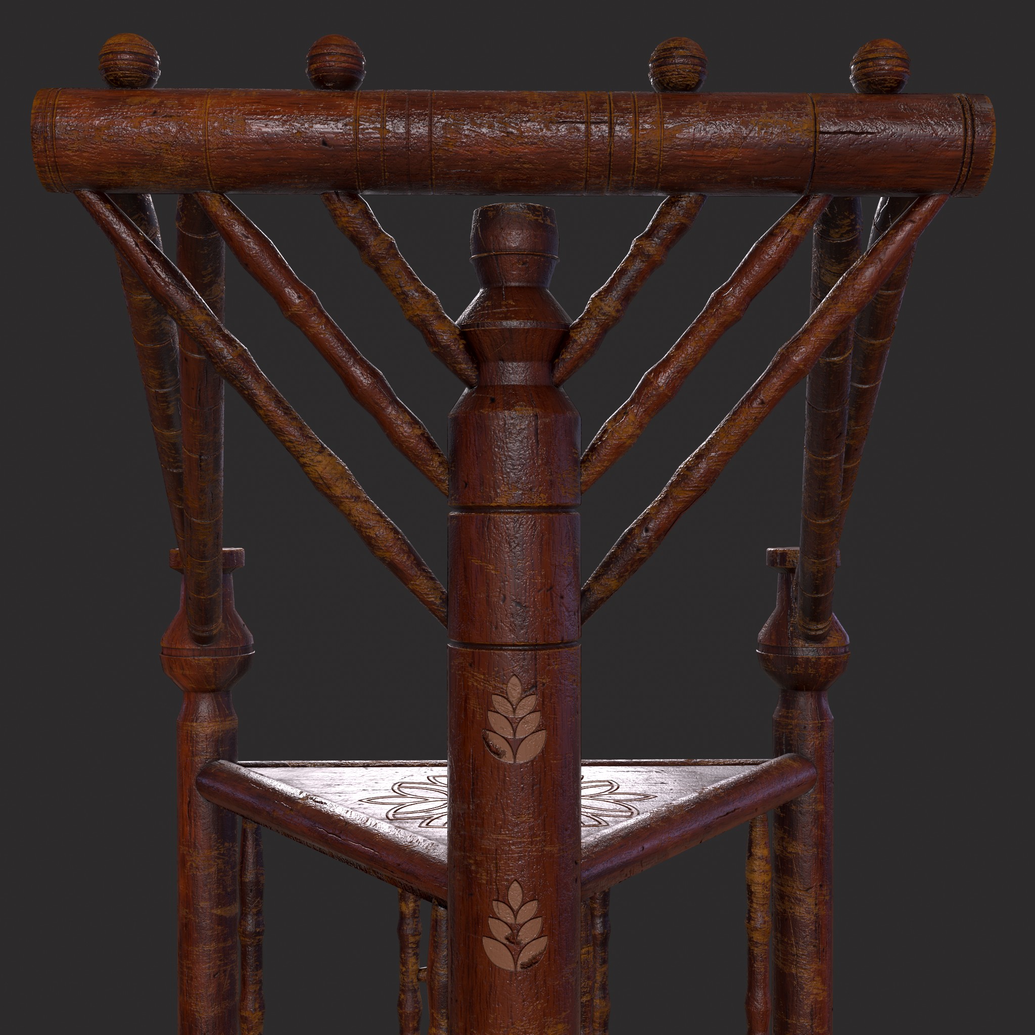 High End Elegant Medieval Chair - 3D Model by Get Dead Entertainment