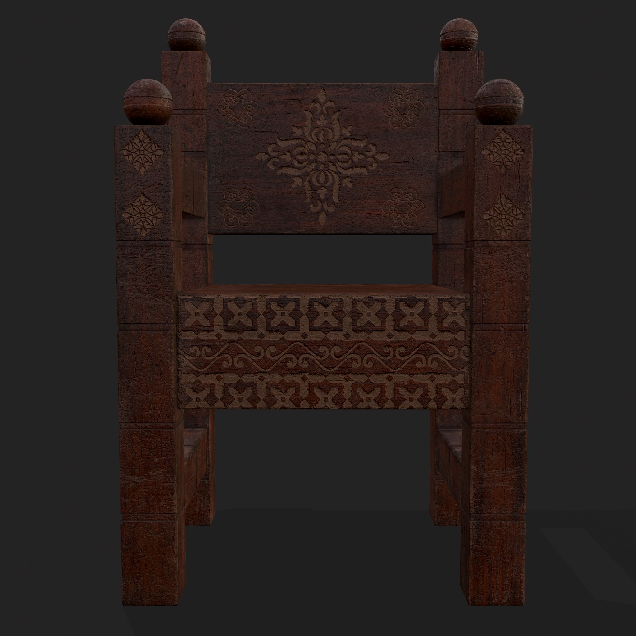 High End Small Elegant Chair - 3D Model by Get Dead Entertainment