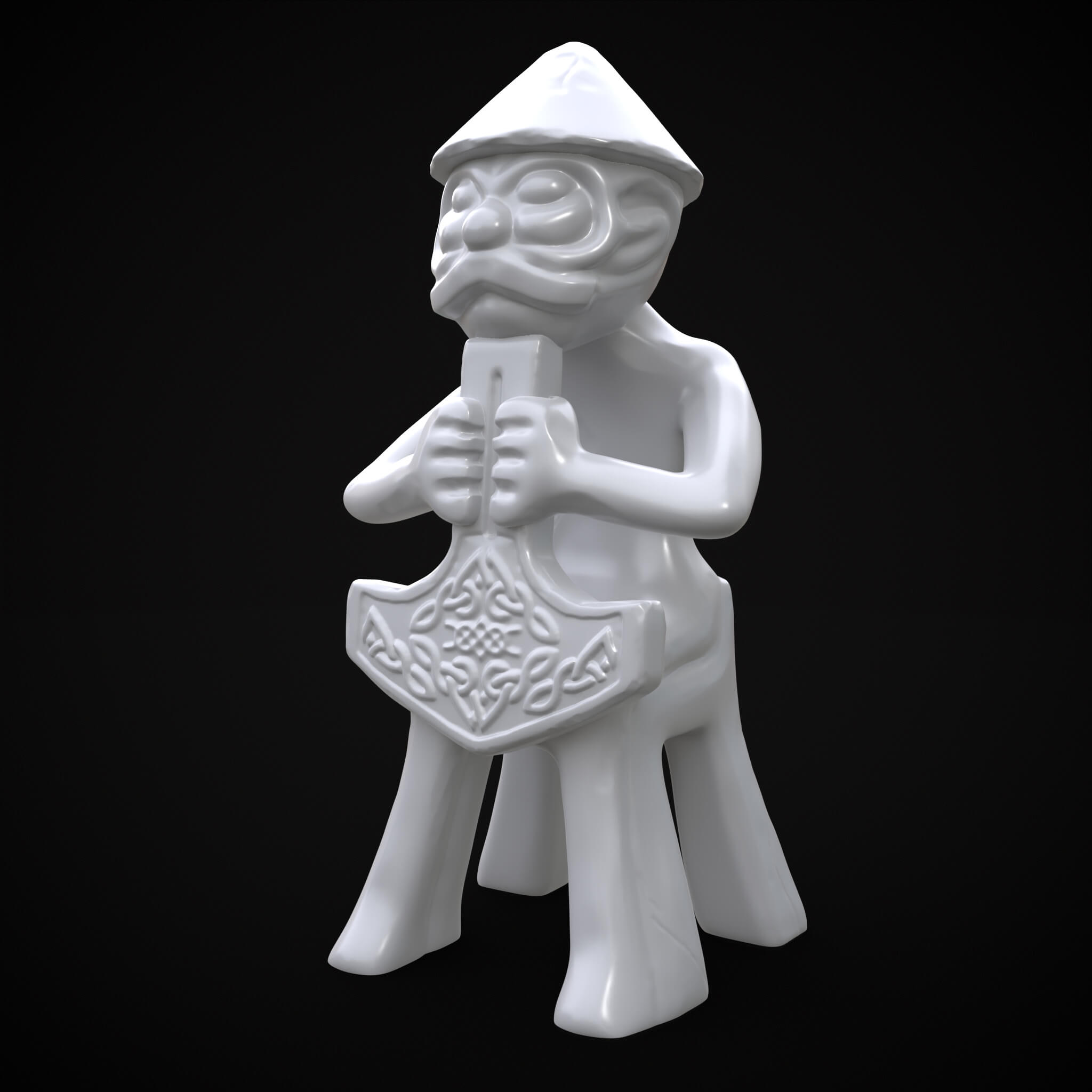Holding God Statue - 3D Print Model by Get Dead Entertainment
