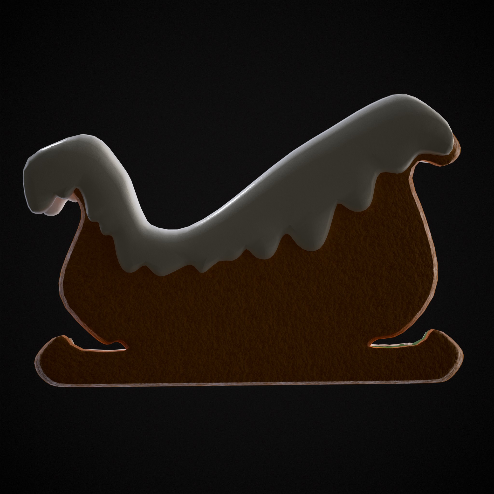 Holiday Sleigh Decorated Cookie - 3D Model by Get Dead Entertainment