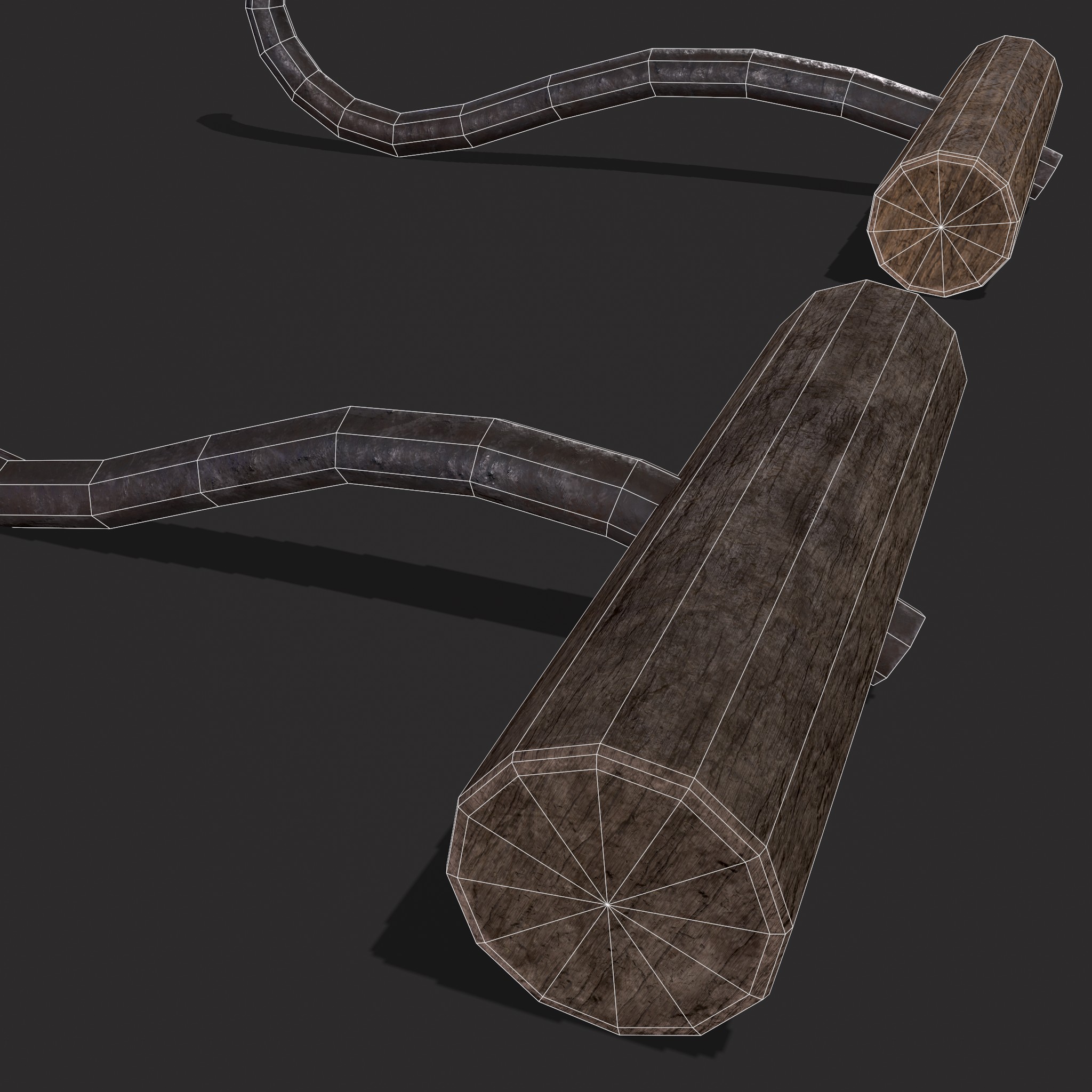 Hooks Old Wooden - 3D Model by Get Dead Entertainment