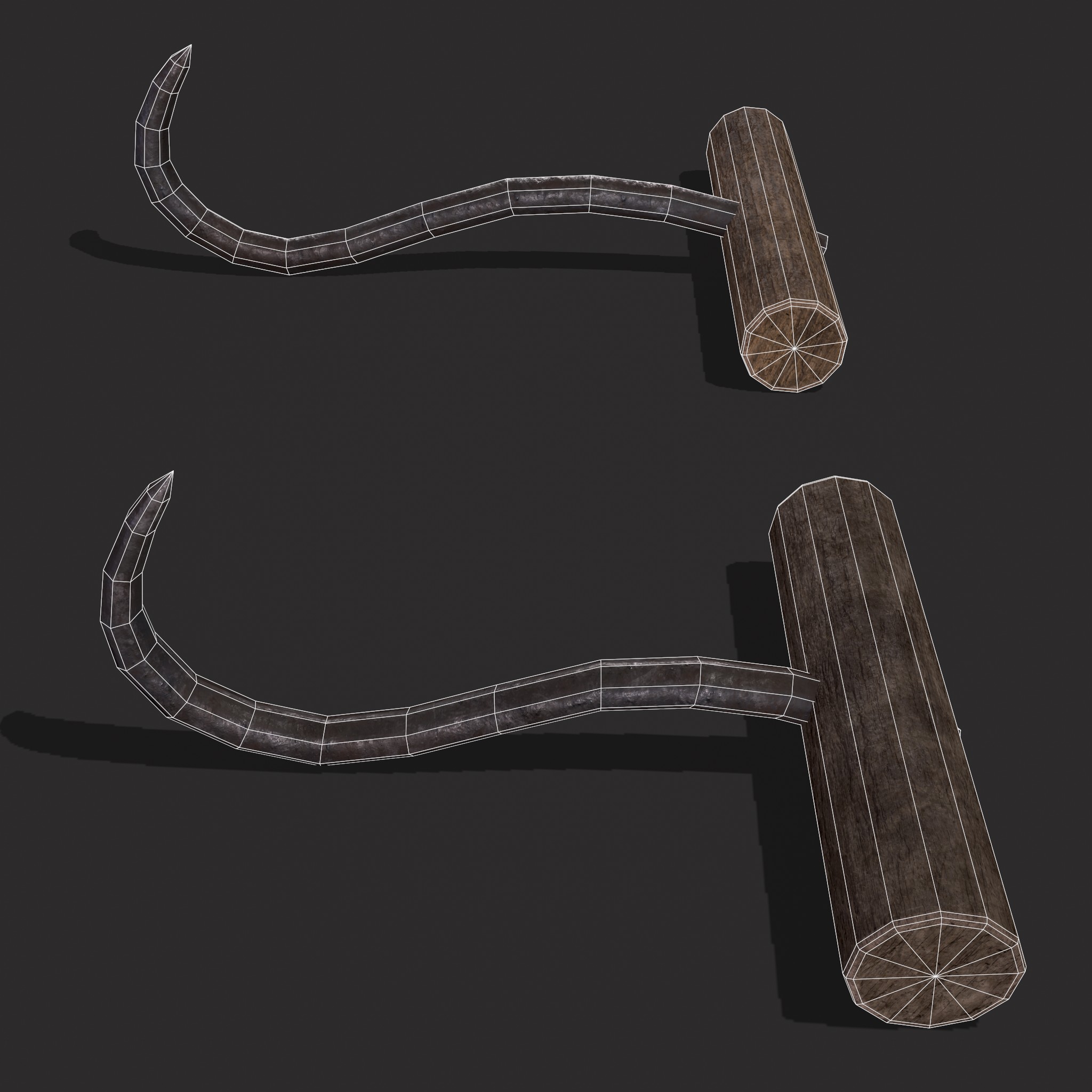 Hooks Old Wooden - 3D Model by Get Dead Entertainment