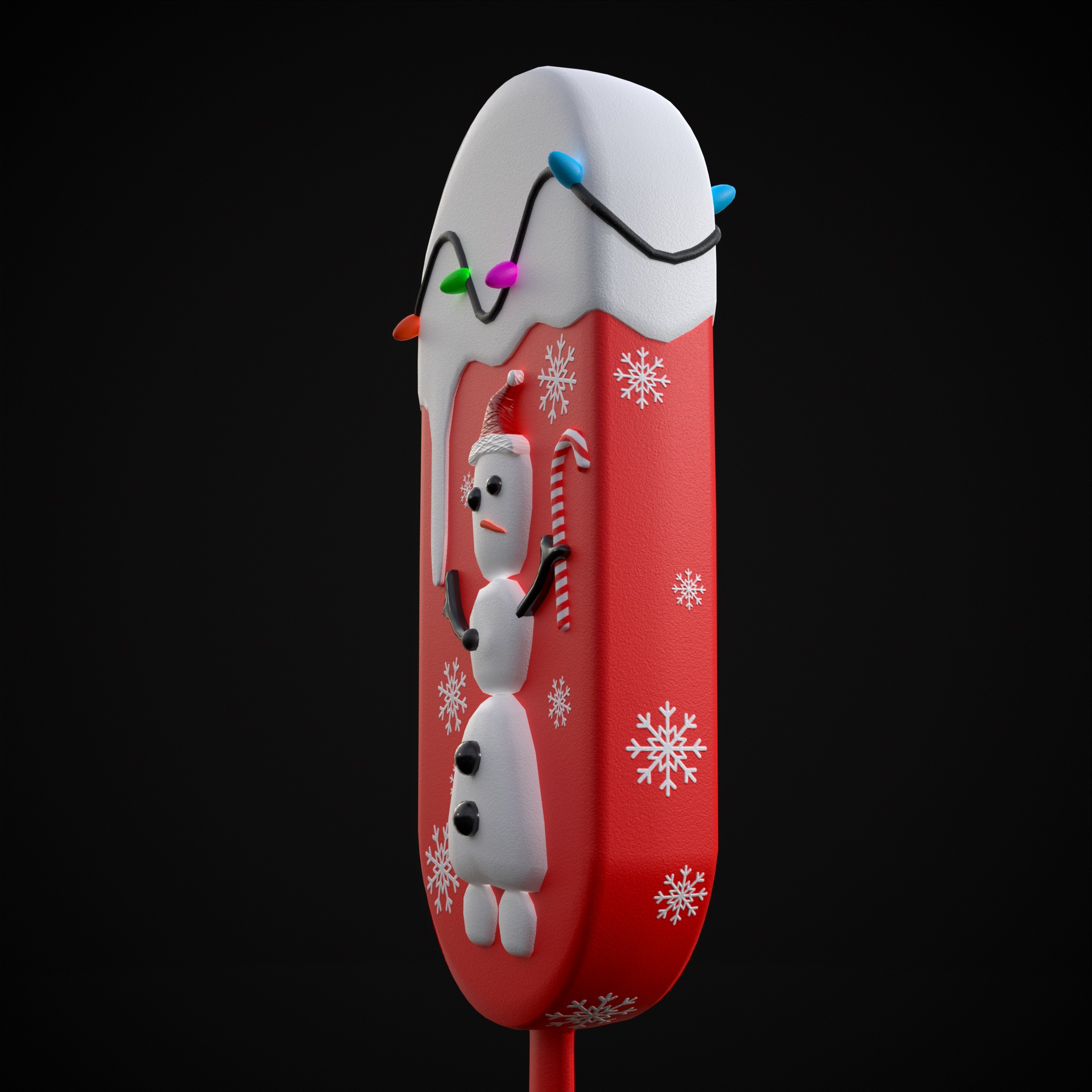 Ice Cream on a Stick Snowman - 3D Model by Get Dead Entertainment