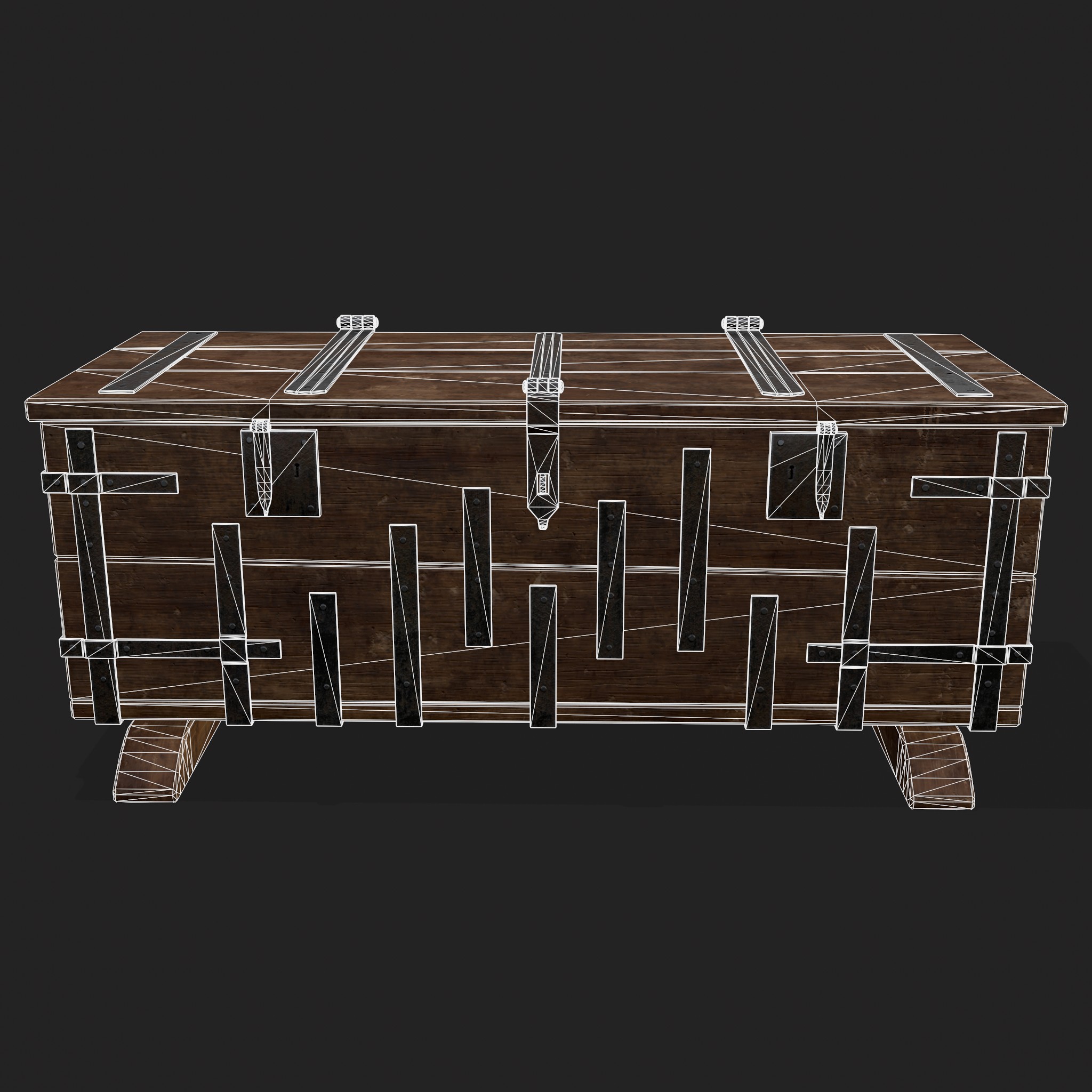 Iron Bound Chest - 3D Model by Get Dead Entertainment