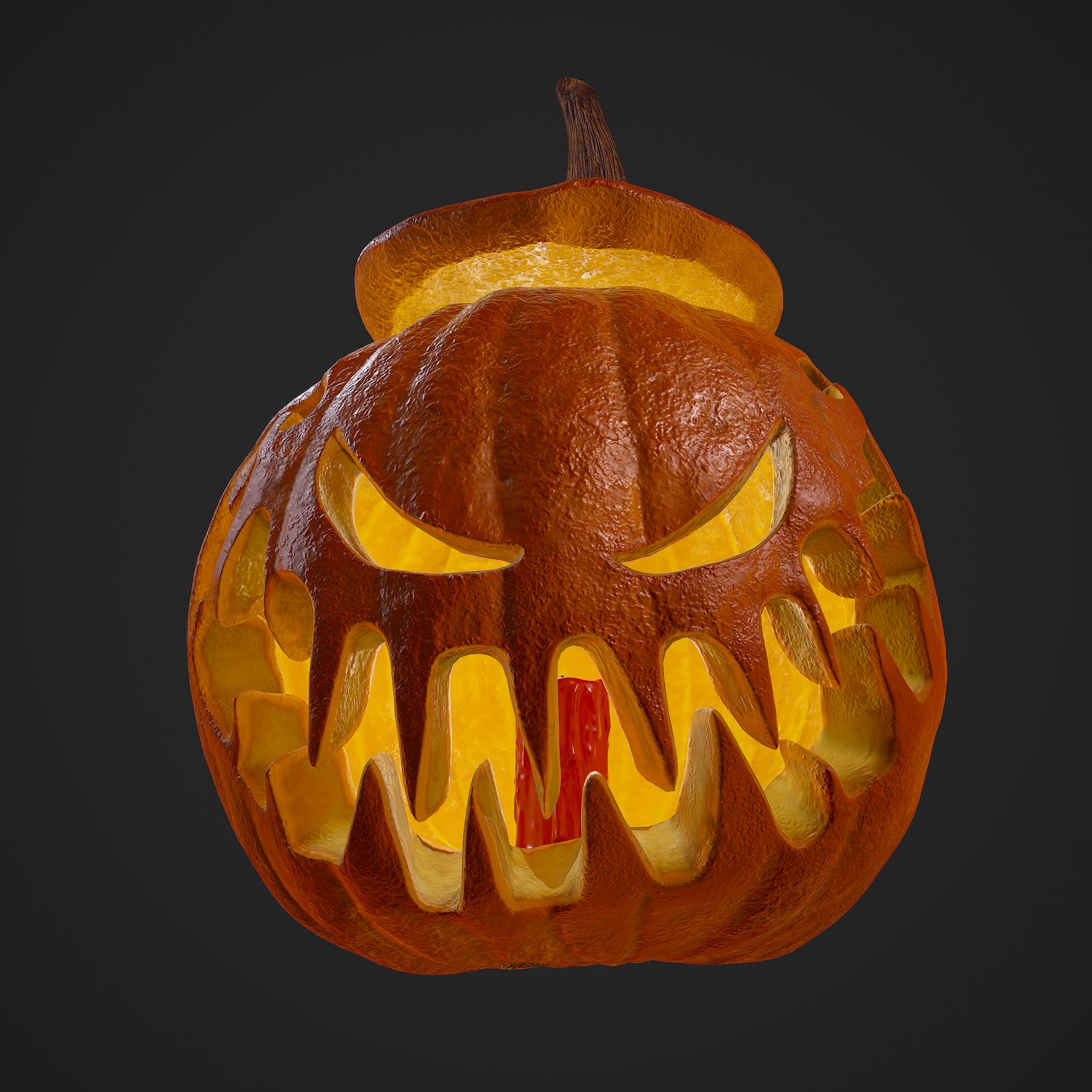 Jack-O-Lantern Sinister Smile 3D Model by Get Dead Entertainment
