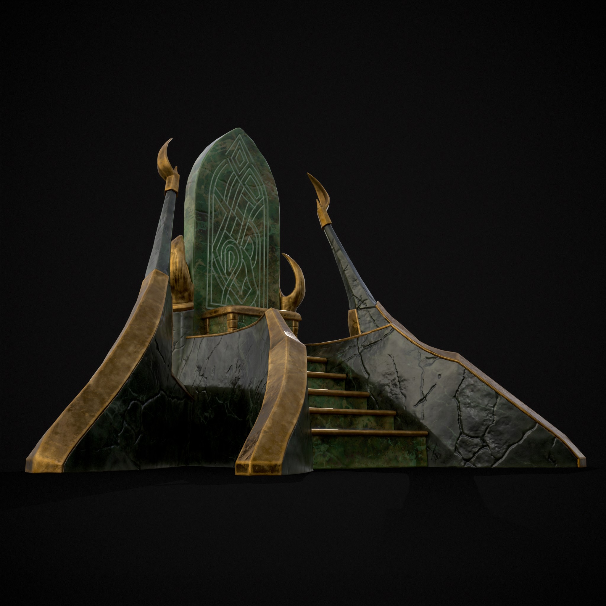 Jade Marble Throne - 3D Model by Get Dead Entertainment