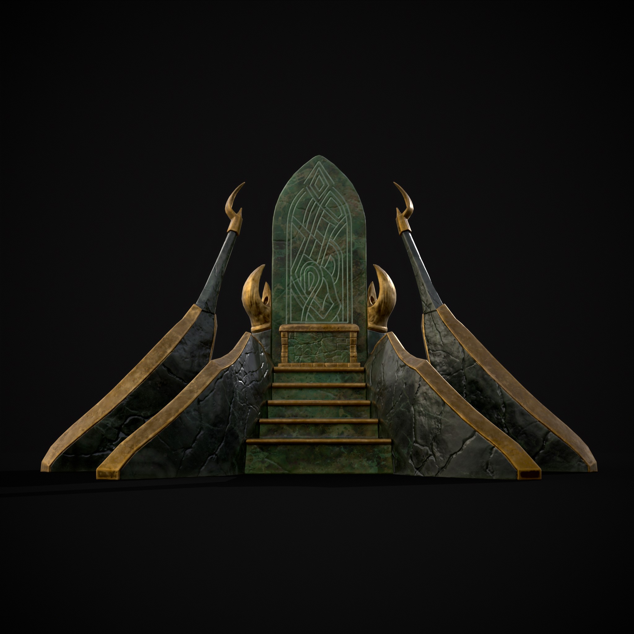 Jade Marble Throne - 3D Model by Get Dead Entertainment