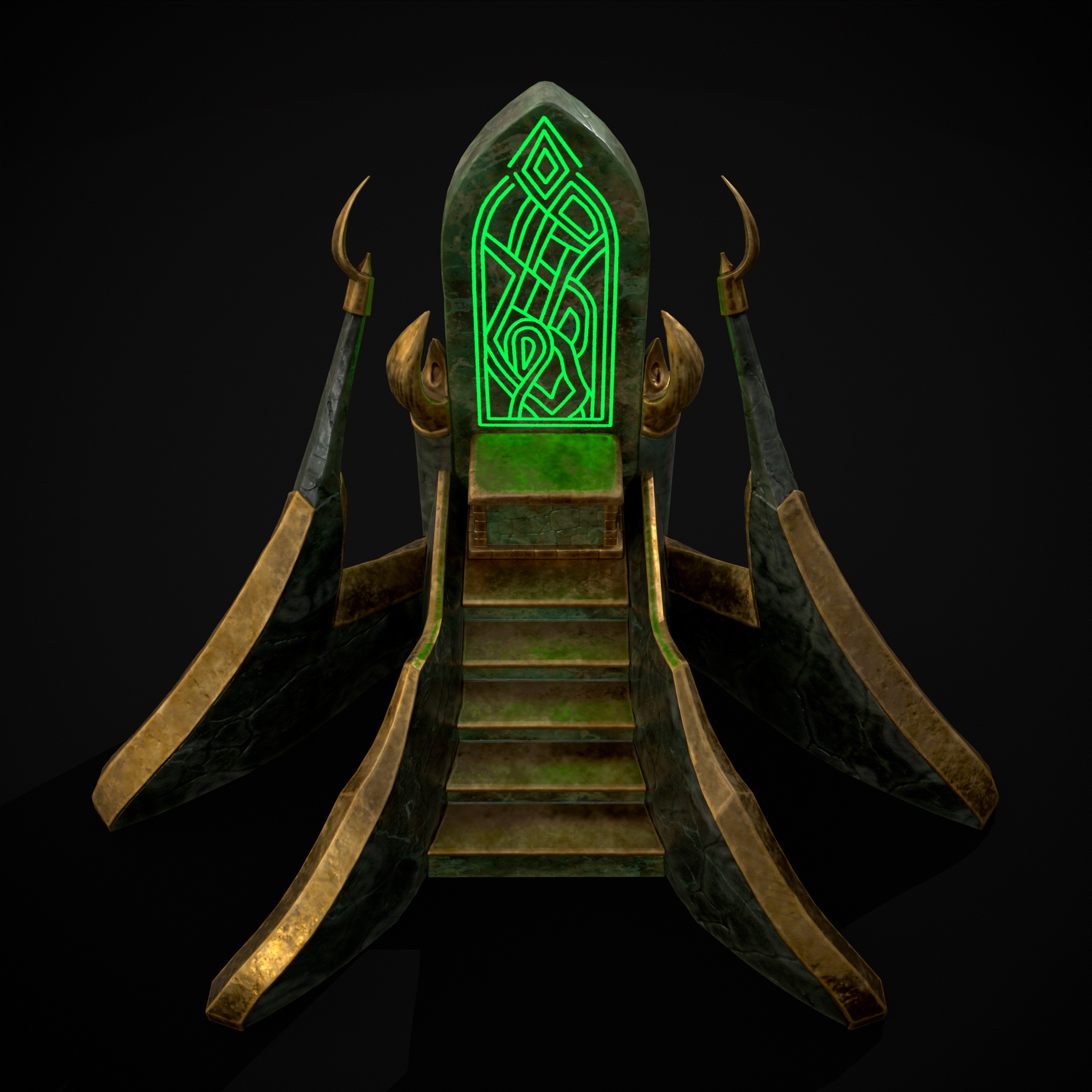 Jade Marble Throne - 3D Model by Get Dead Entertainment