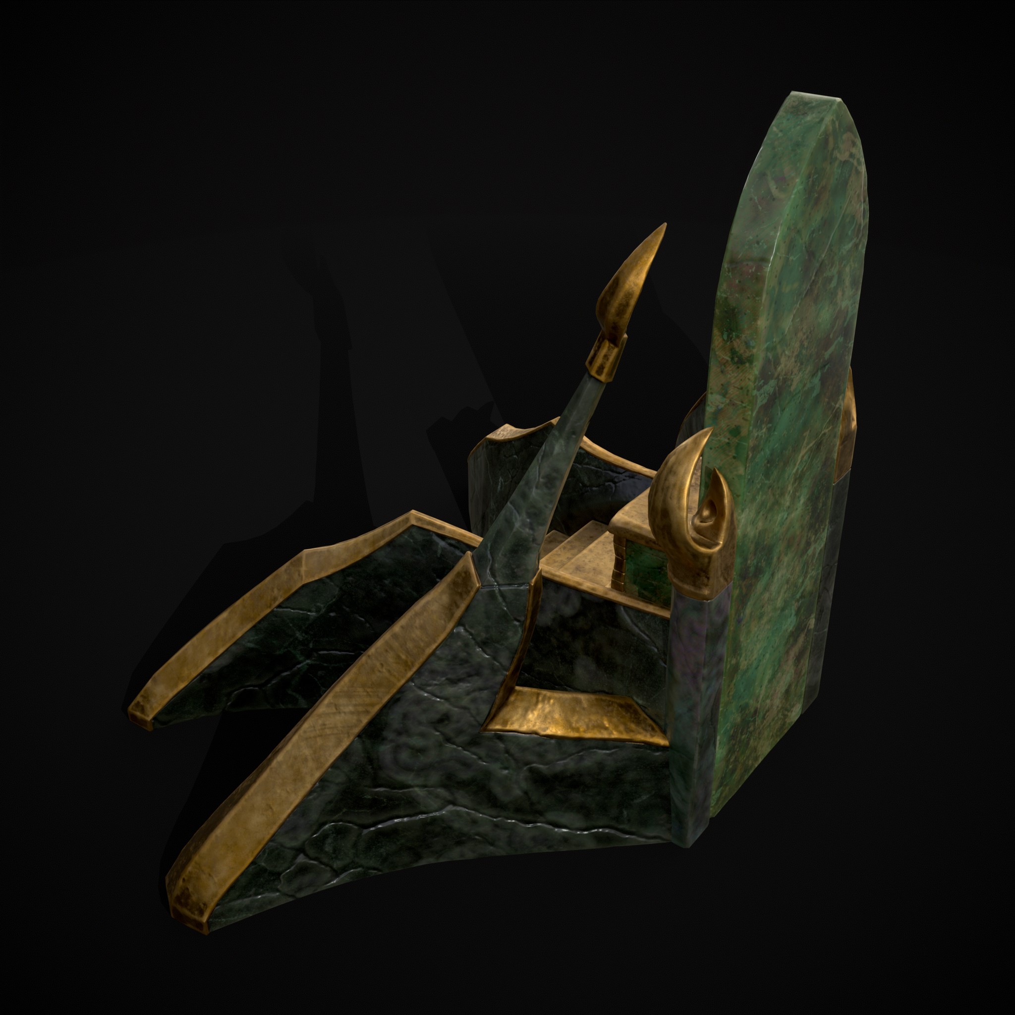 Jade Marble Throne - 3D Model by Get Dead Entertainment