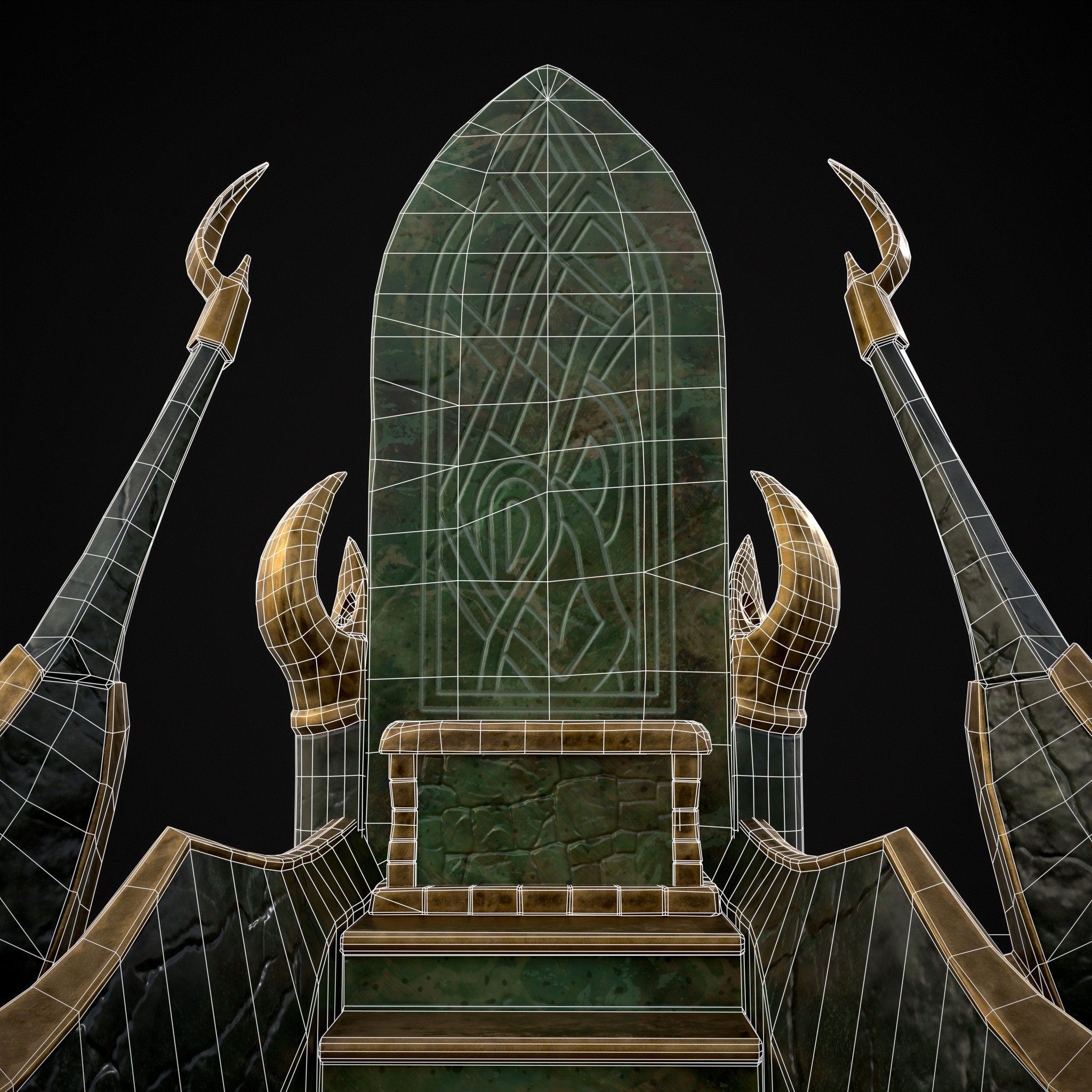 Jade Marble Throne - 3D Model by Get Dead Entertainment