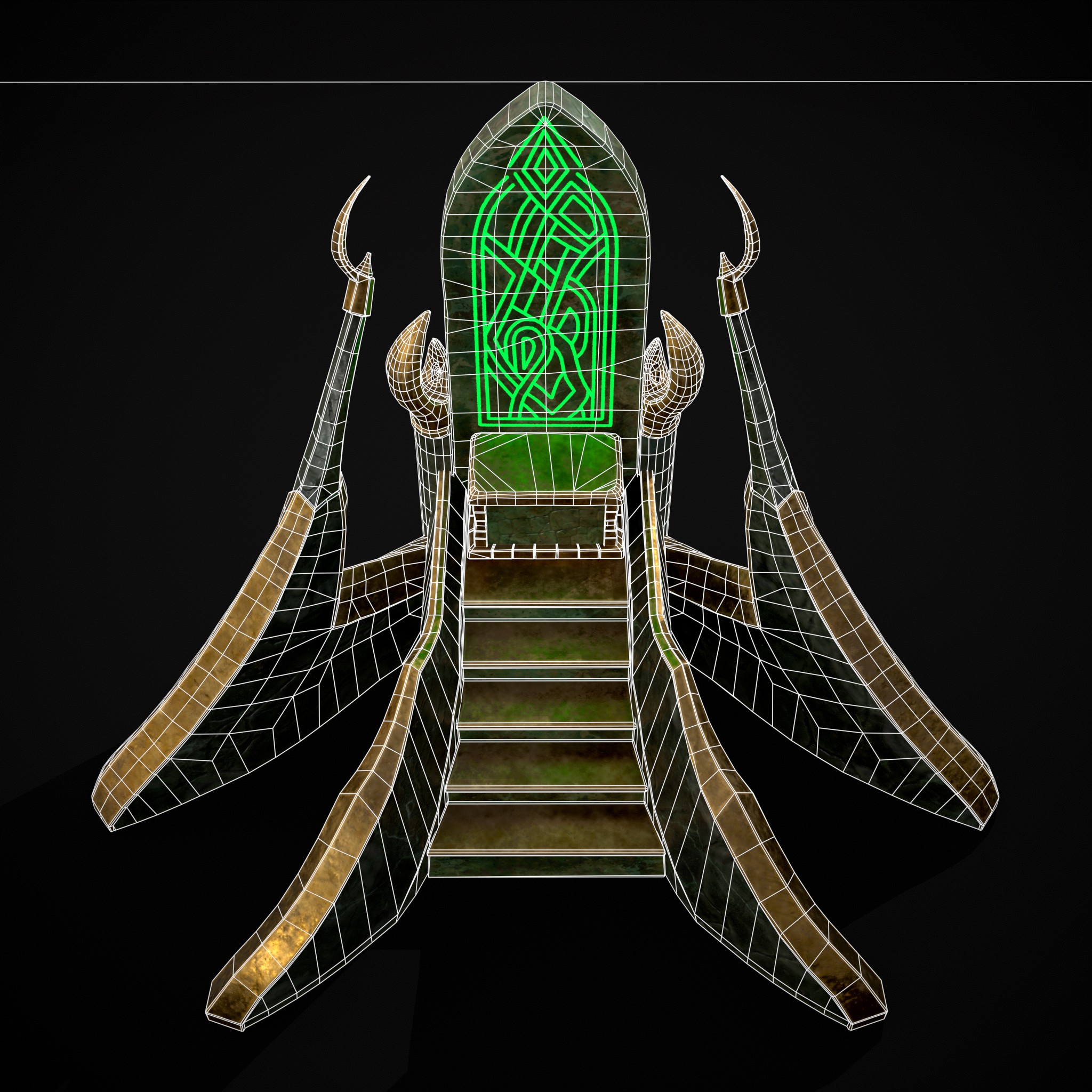Jade Marble Throne - 3D Model by Get Dead Entertainment