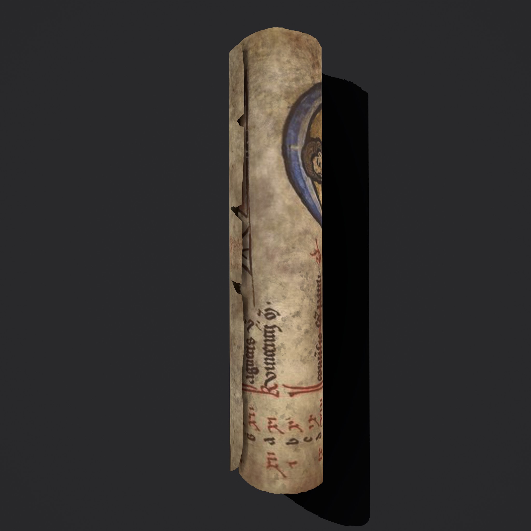January Manuscript Scroll - 3D Model by Get Dead Entertainment