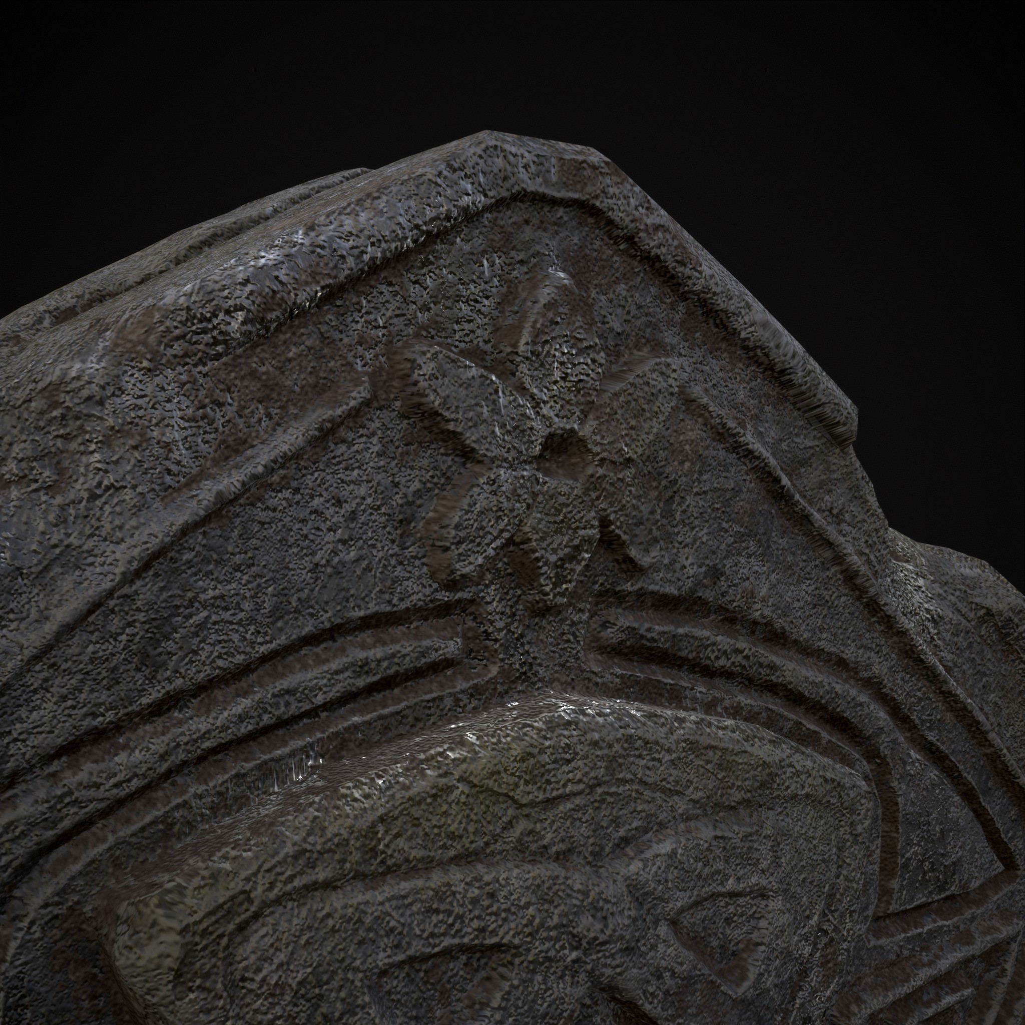 Knotted Engraved Cross Standard Gravestone - 3D Model by Get Dead ...