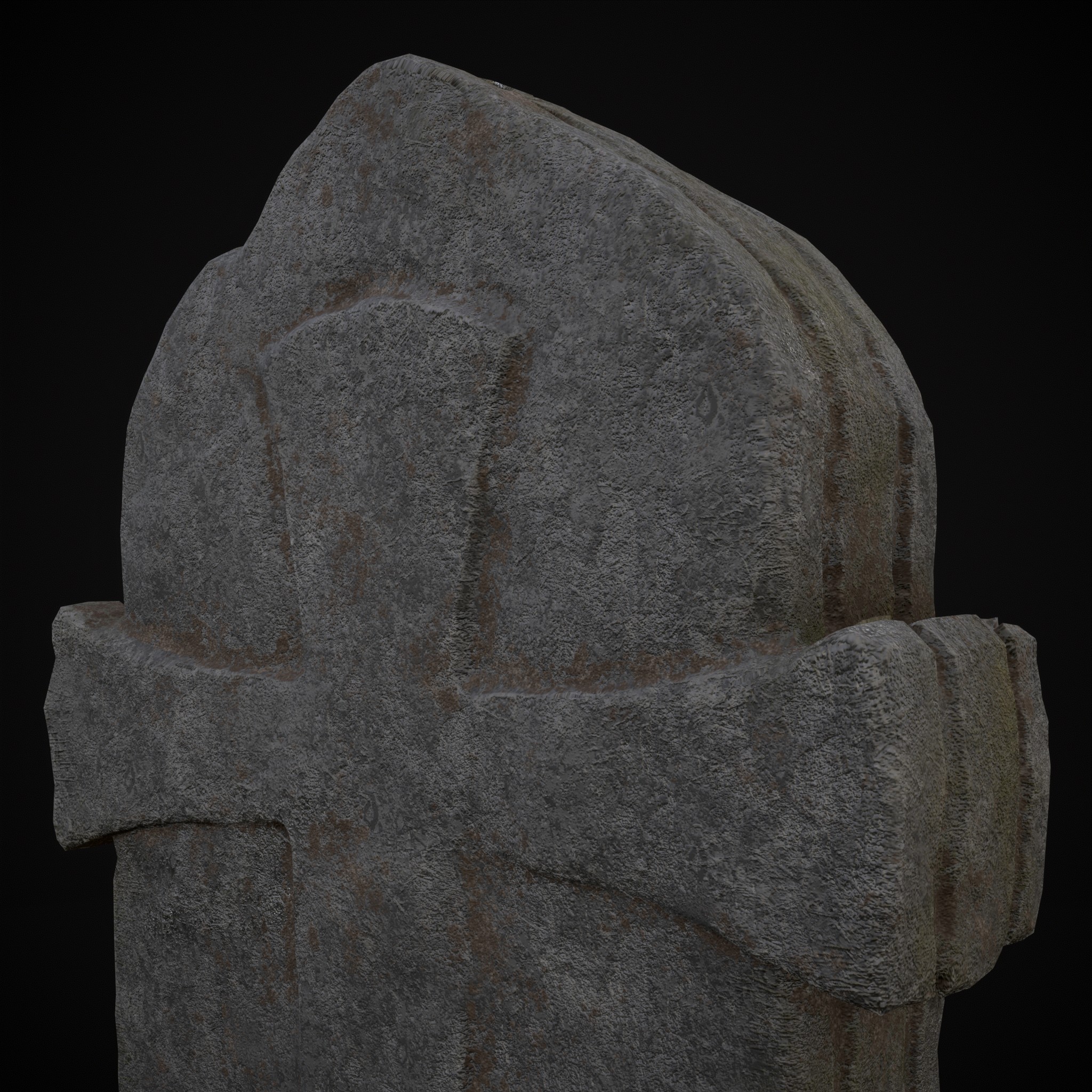 Knotted Engraved Cross Standard Gravestone - 3D Model by Get Dead ...