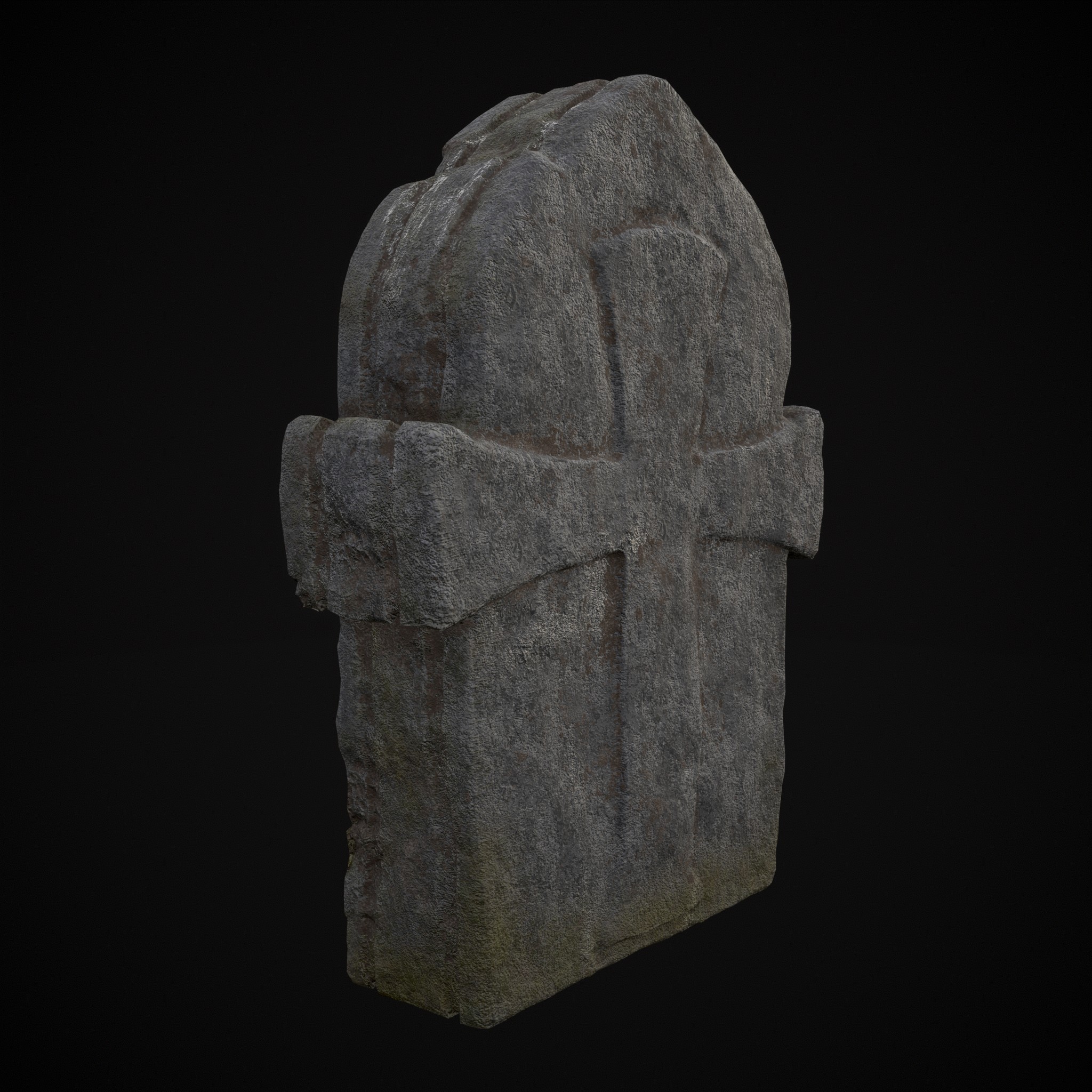 Knotted Engraved Cross Standard Gravestone - 3D Model by Get Dead ...
