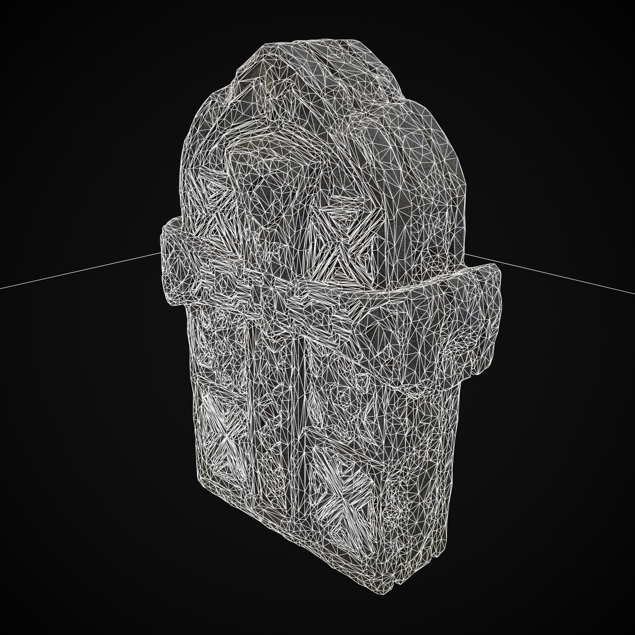 Knotted Engraved Cross Standard Gravestone - 3D Model by Get Dead ...