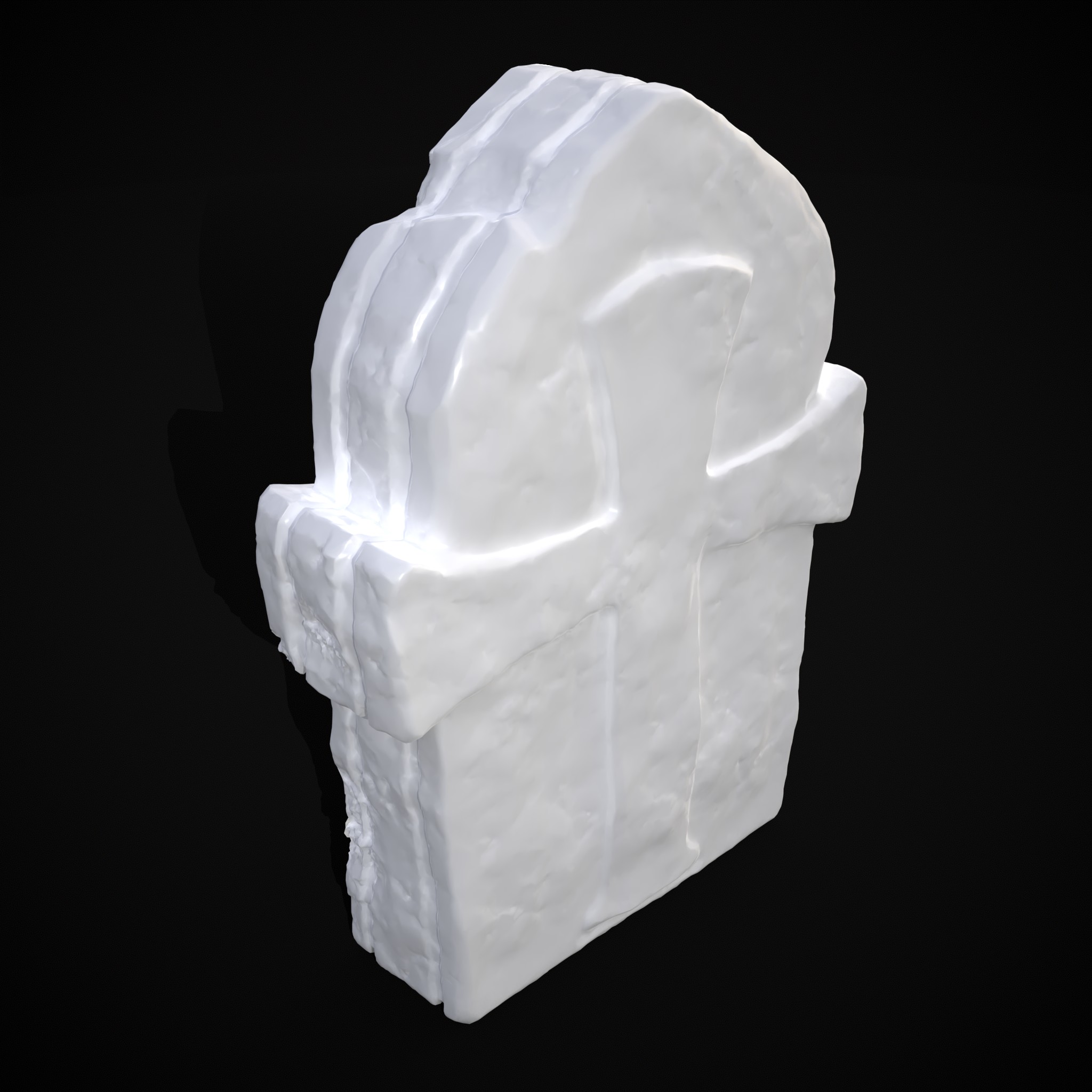 Knotted Engraved Cross Standard Gravestone - 3D Model by Get Dead Entertainment