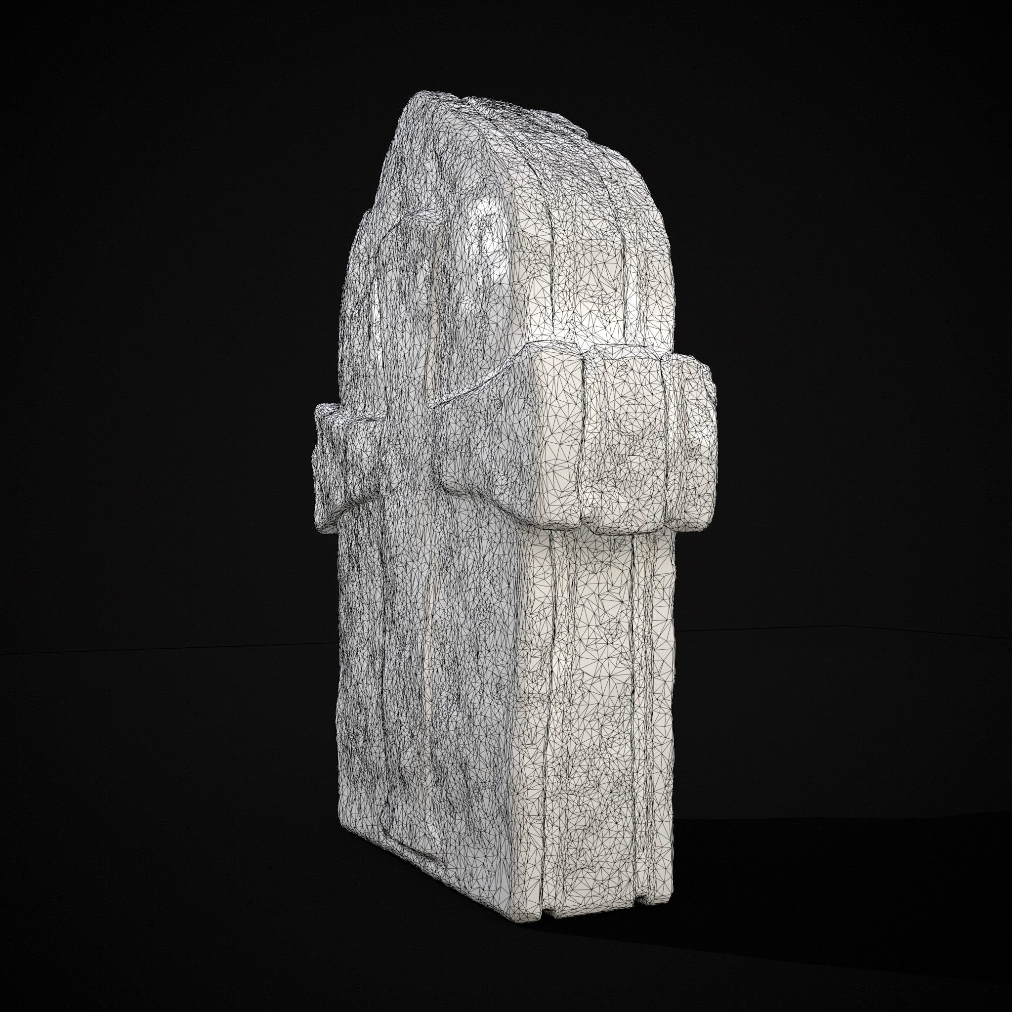 Knotted Engraved Cross Standard Gravestone - 3D Model by Get Dead ...