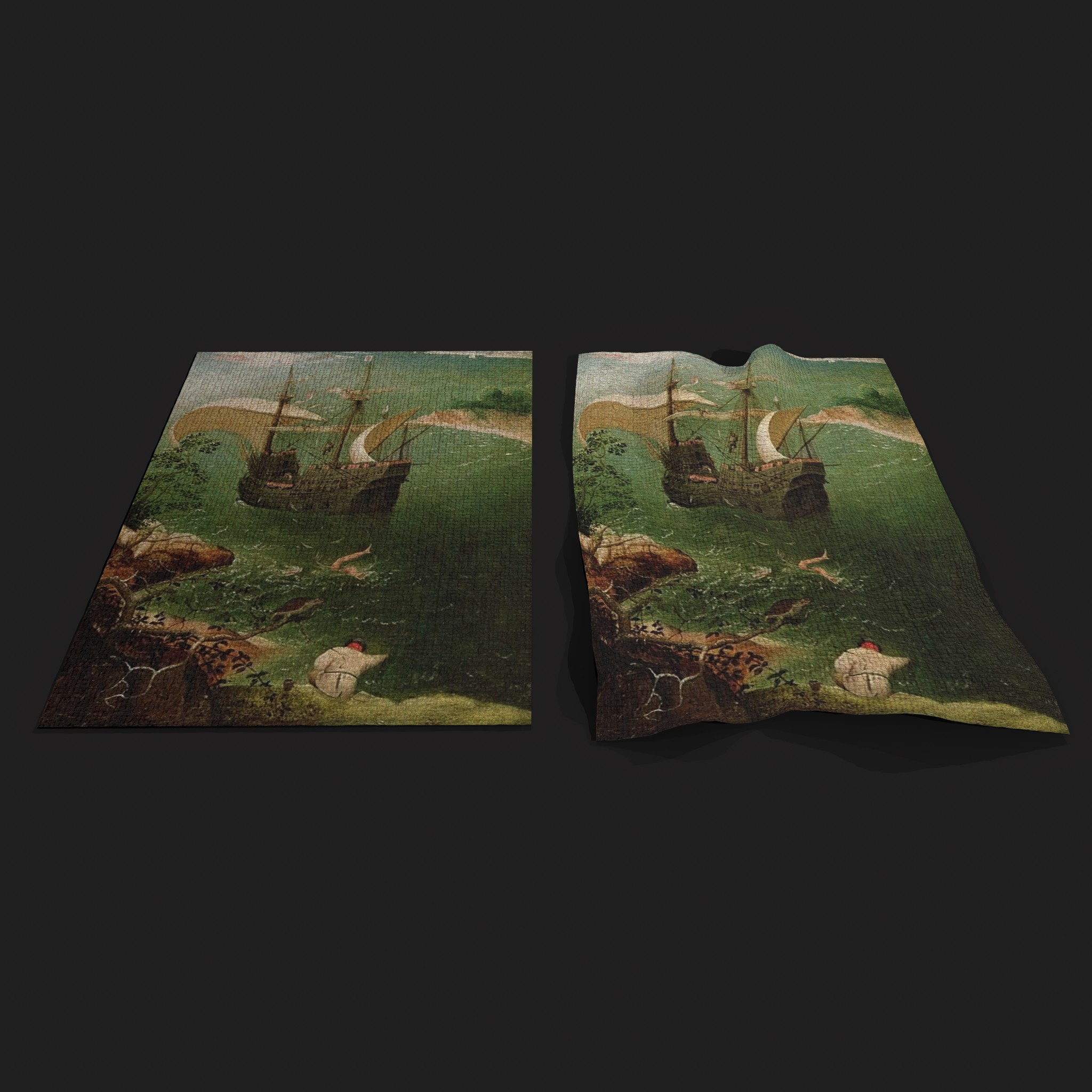 Landscape with The Fall of Icarus Bruegel Tapestry - 3D Model by Get ...