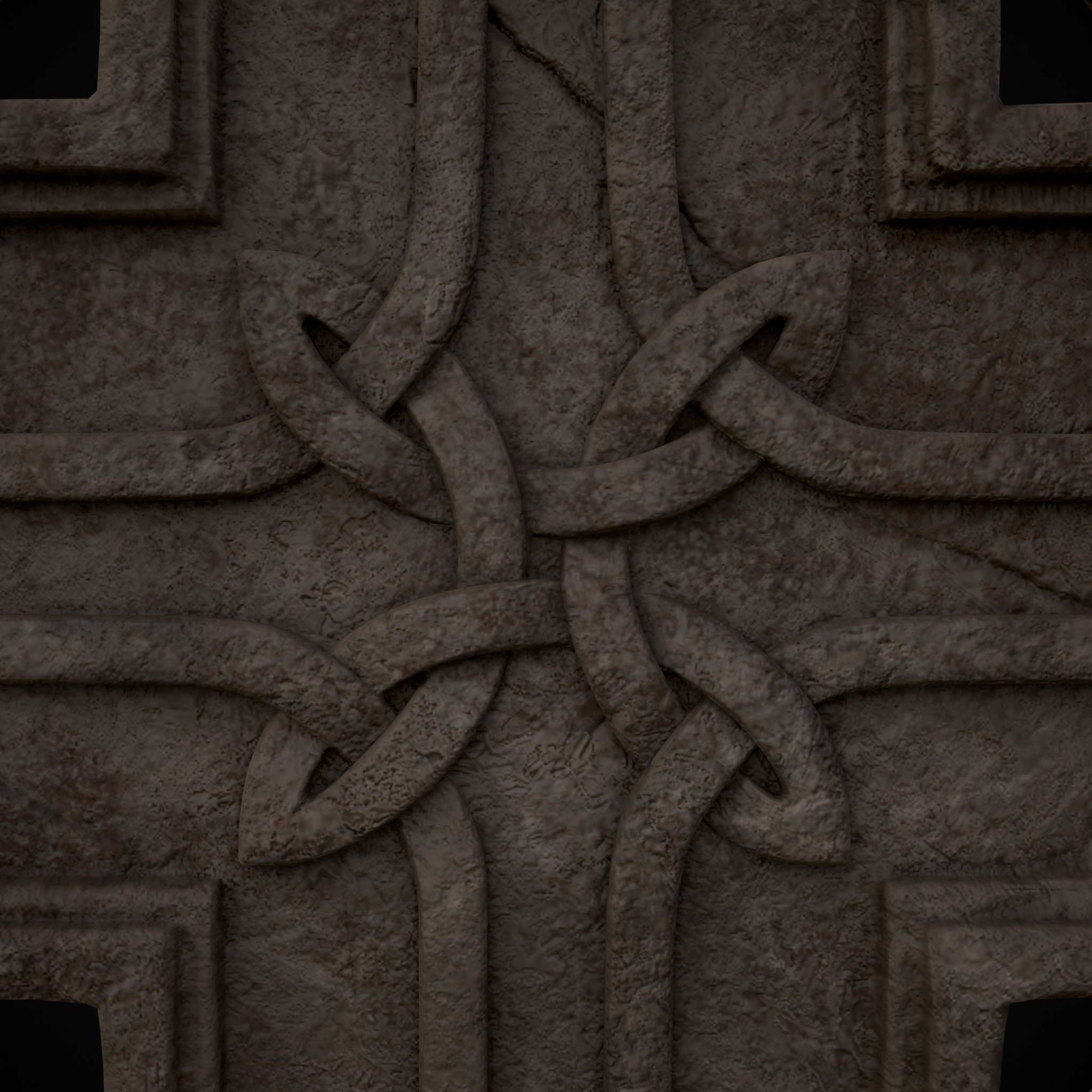 Large Celtic Style Cross Gravestone - 3D Model by Get Dead Entertainment