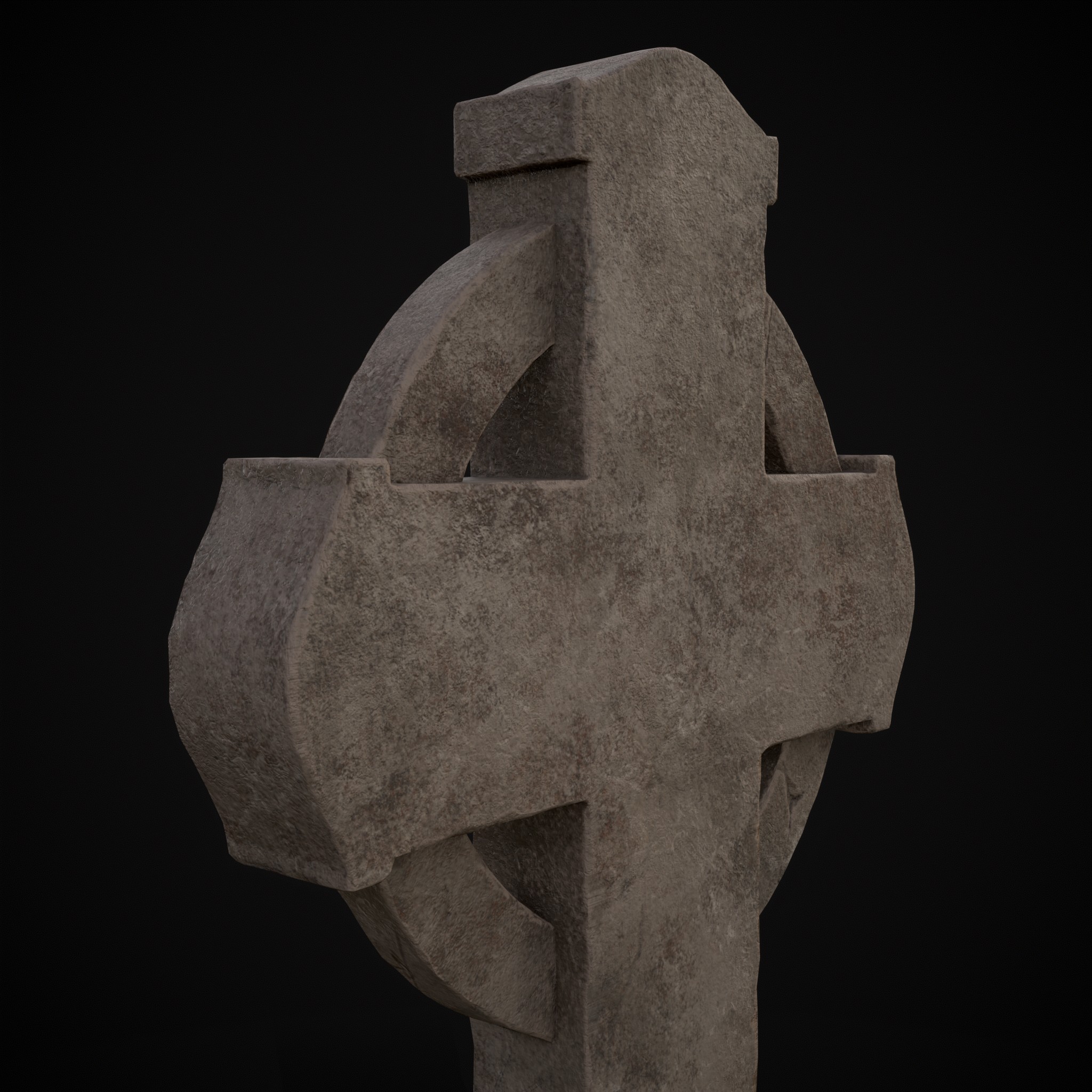 Large Celtic Style Cross Gravestone - 3D Model by Get Dead Entertainment