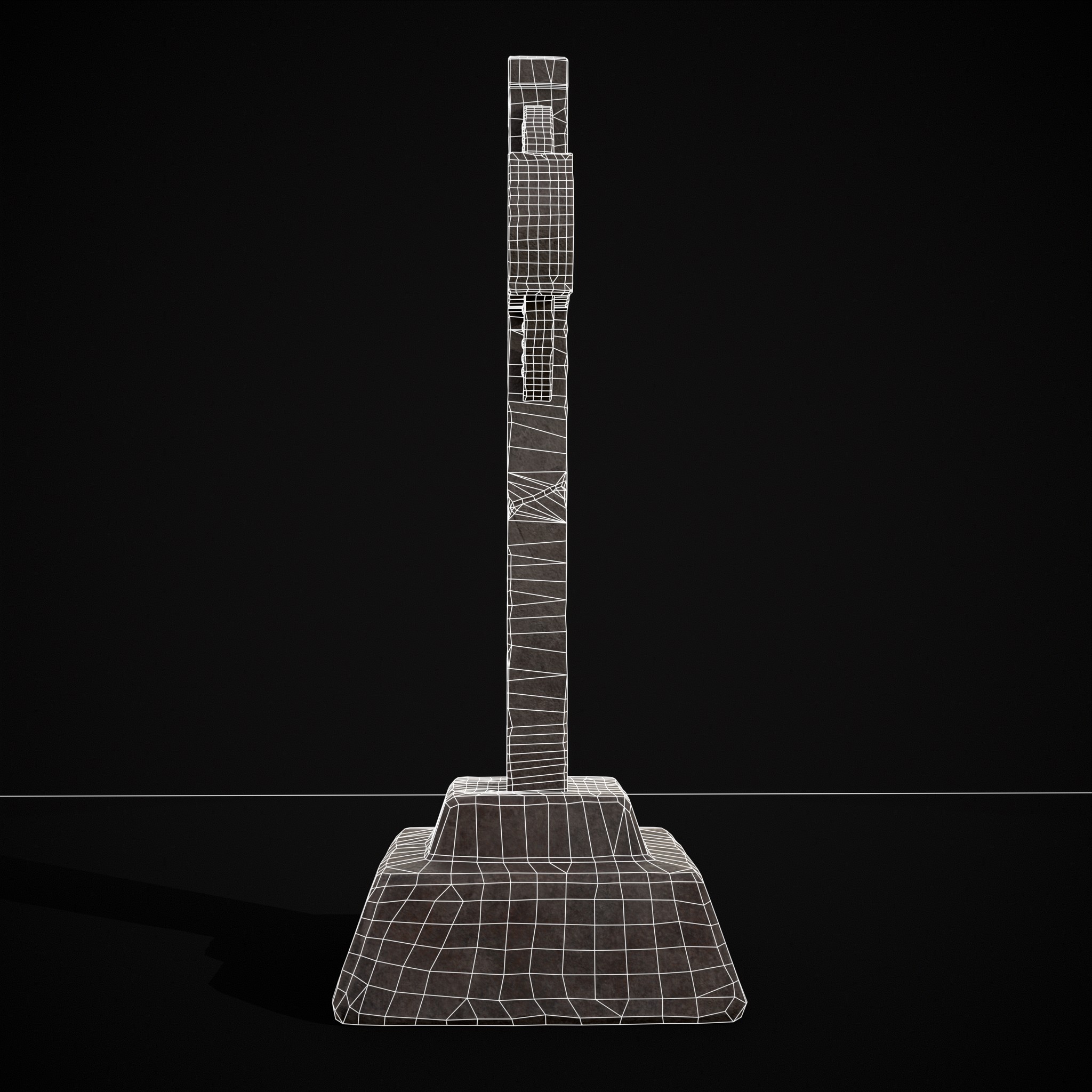 Large Celtic Style Cross Gravestone - 3D Model by Get Dead Entertainment