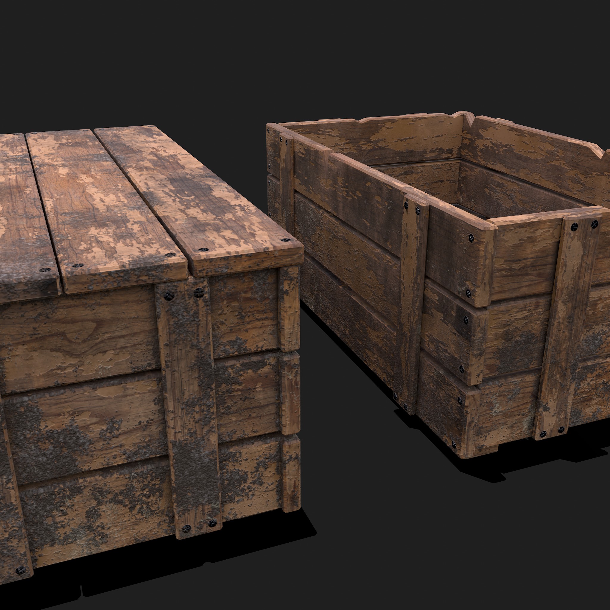 Large Crates - 3D Model by Get Dead Entertainment