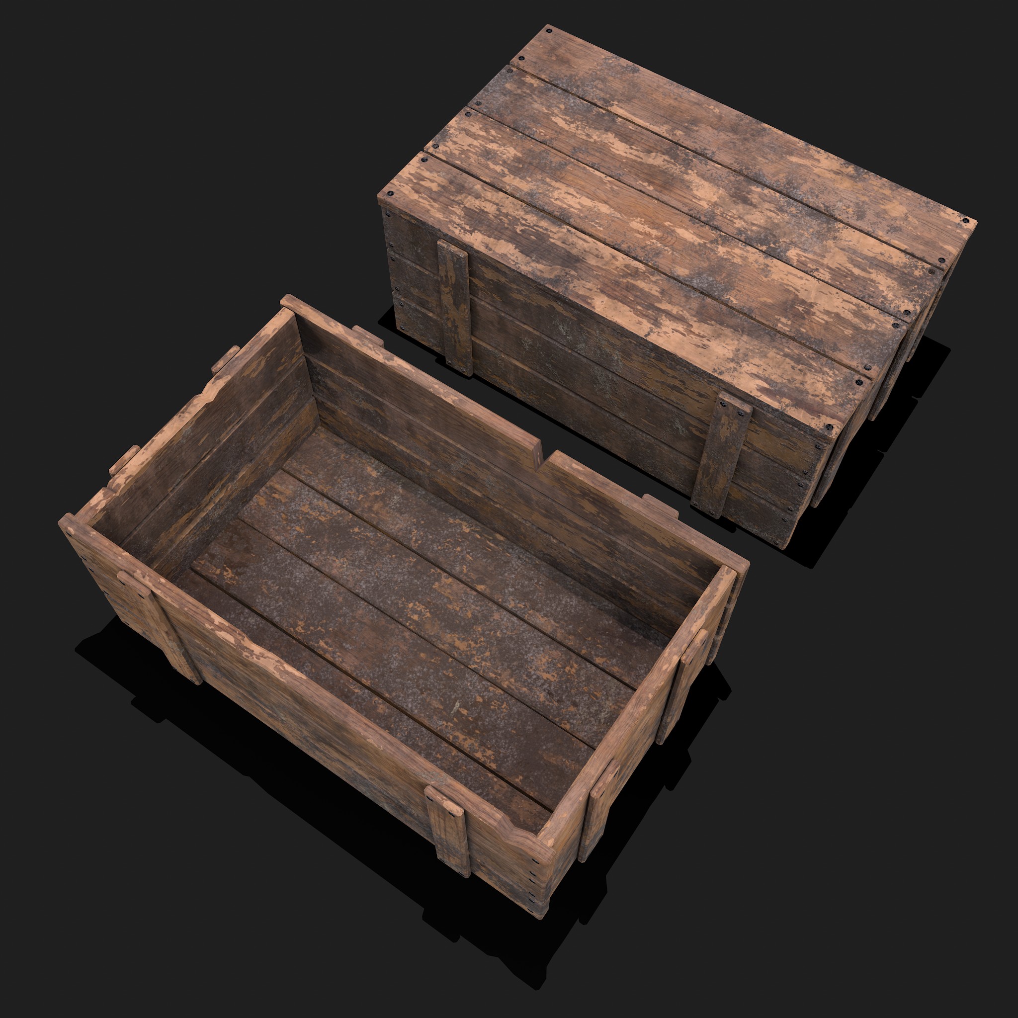 Large Crates - 3D Model by Get Dead Entertainment