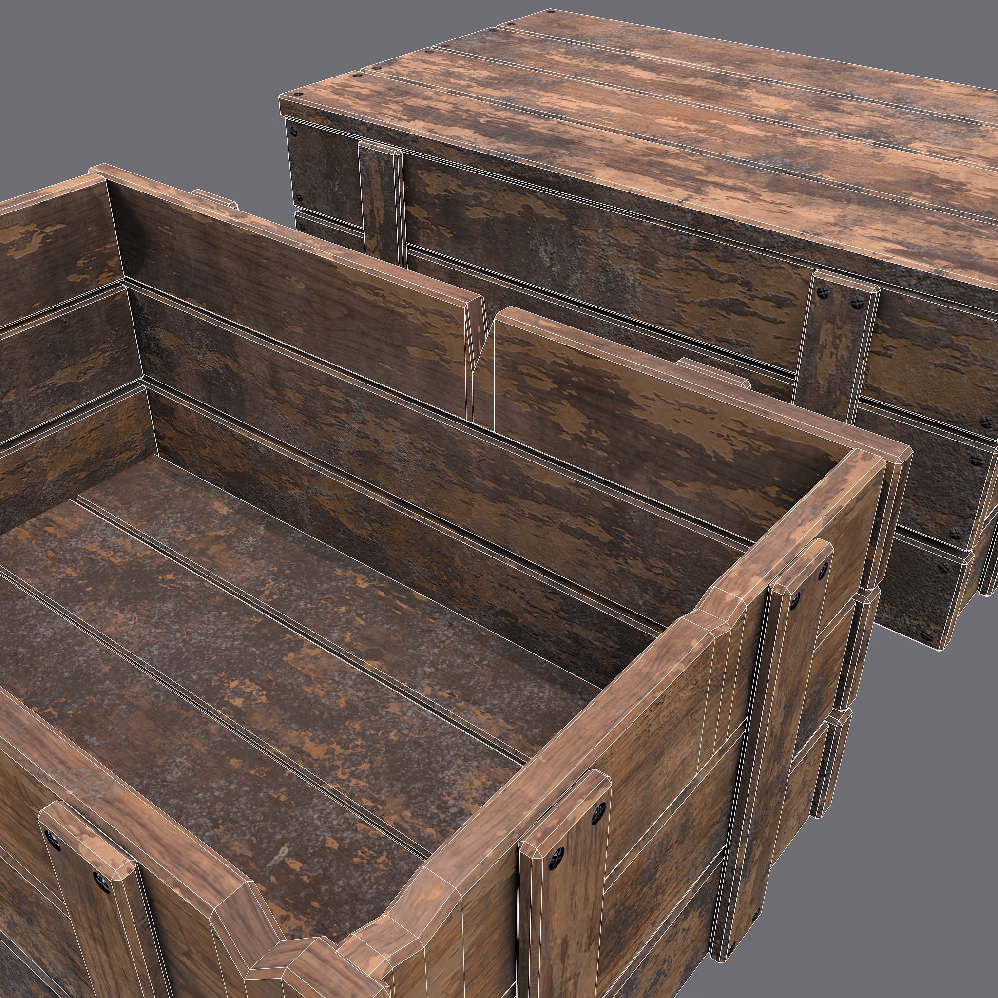Large Crates - 3D Model by Get Dead Entertainment