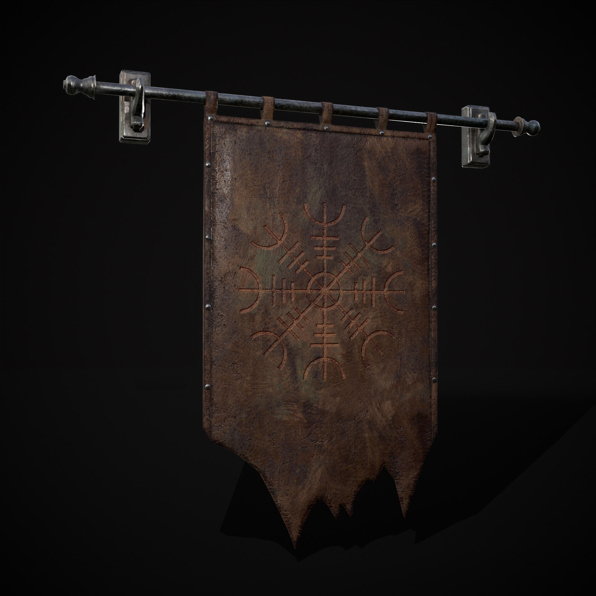 Leather Torn Banner - 3D Model by Get Dead Entertainment