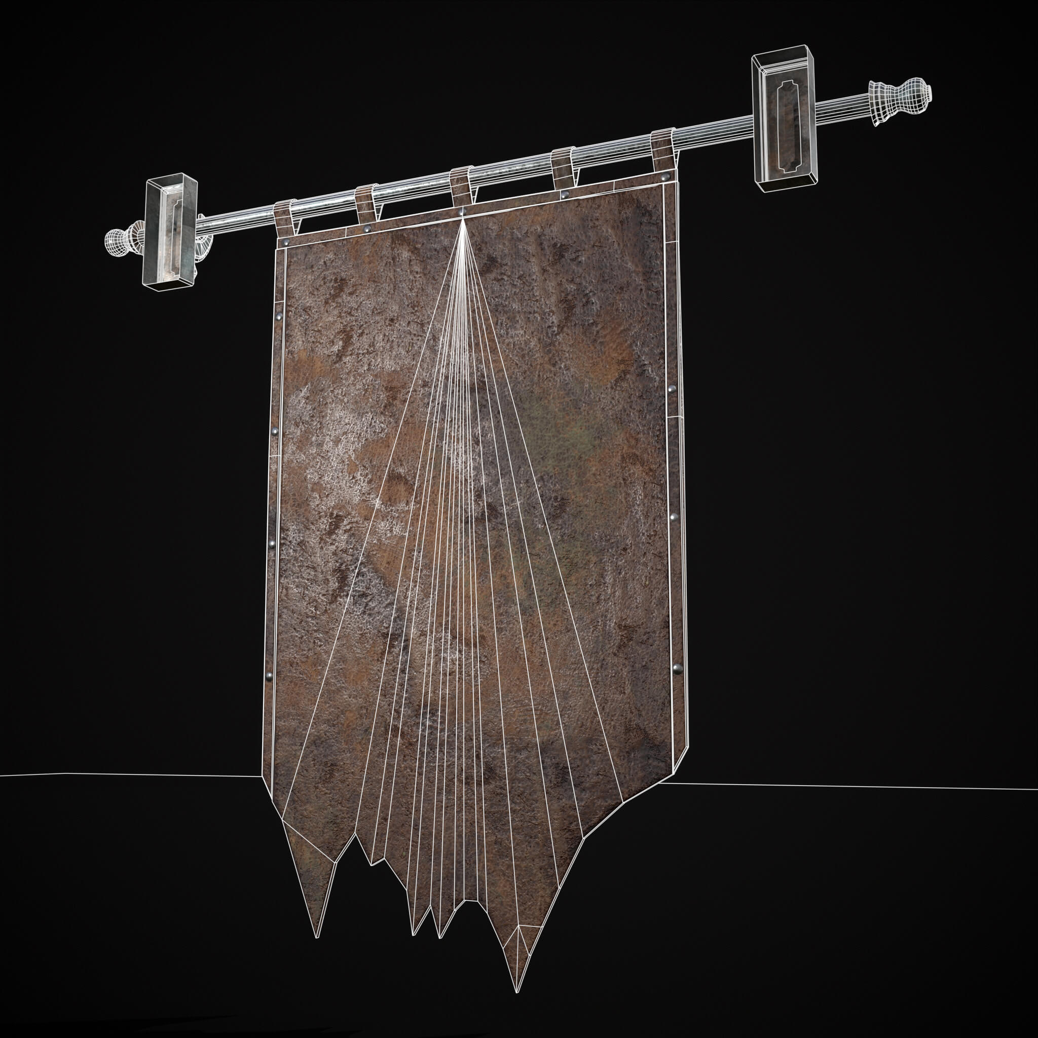 Leather Torn Banner - 3D Model by Get Dead Entertainment