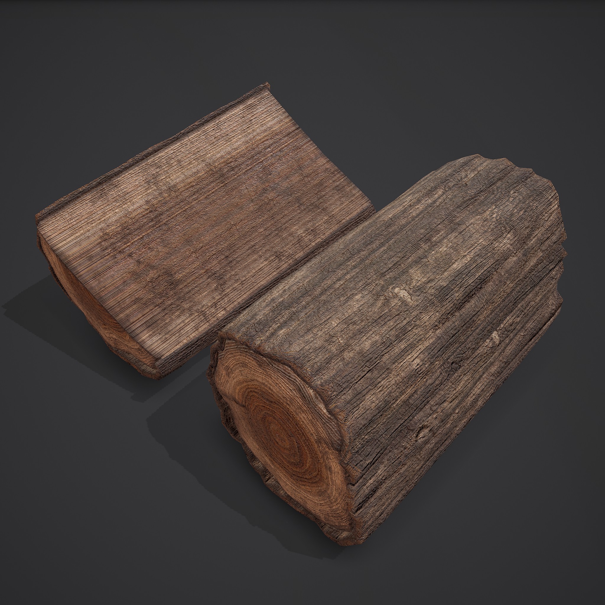 Log Cut Log Round - 3D Model by Get Dead Entertainment