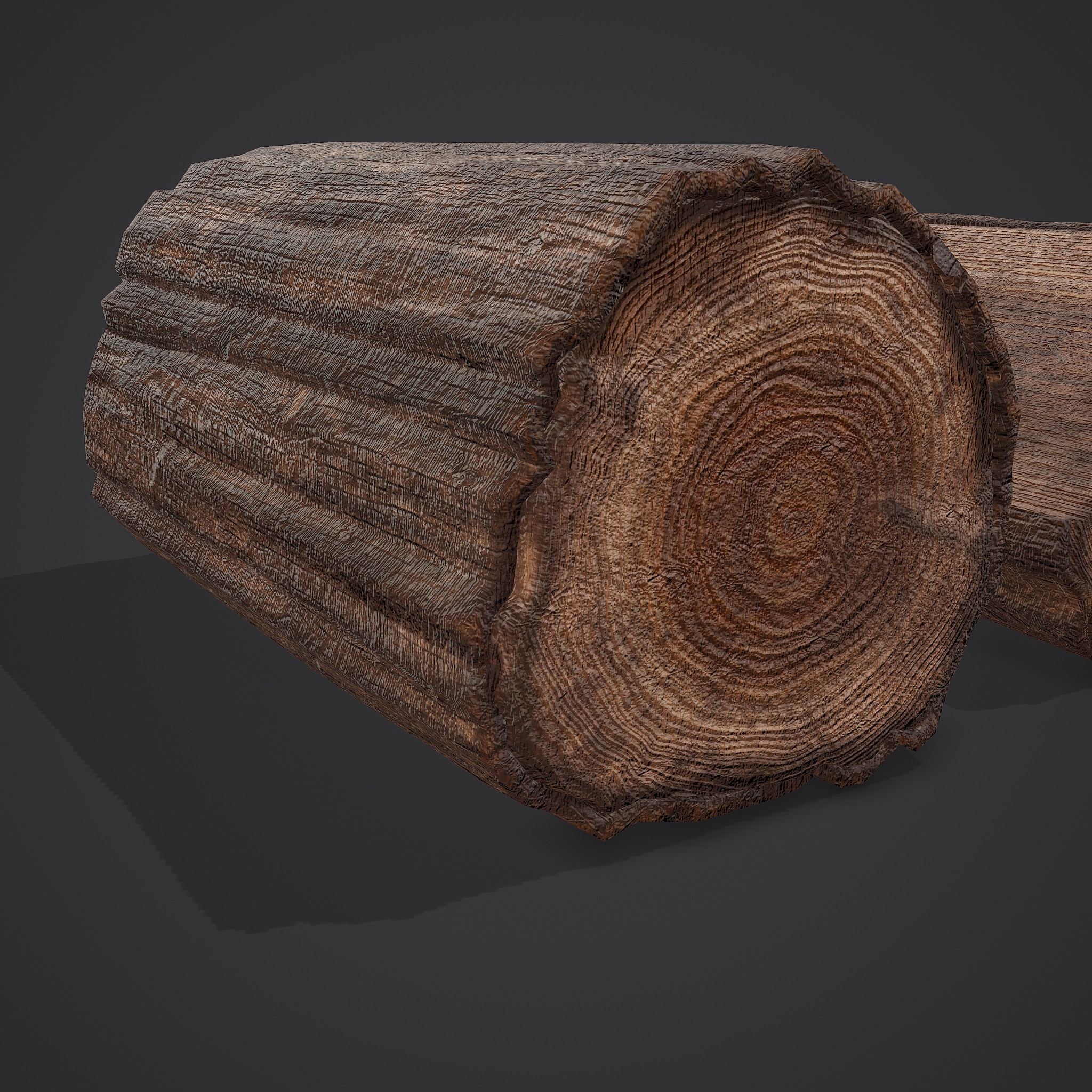 Log Cut Log Round - 3D Model by Get Dead Entertainment