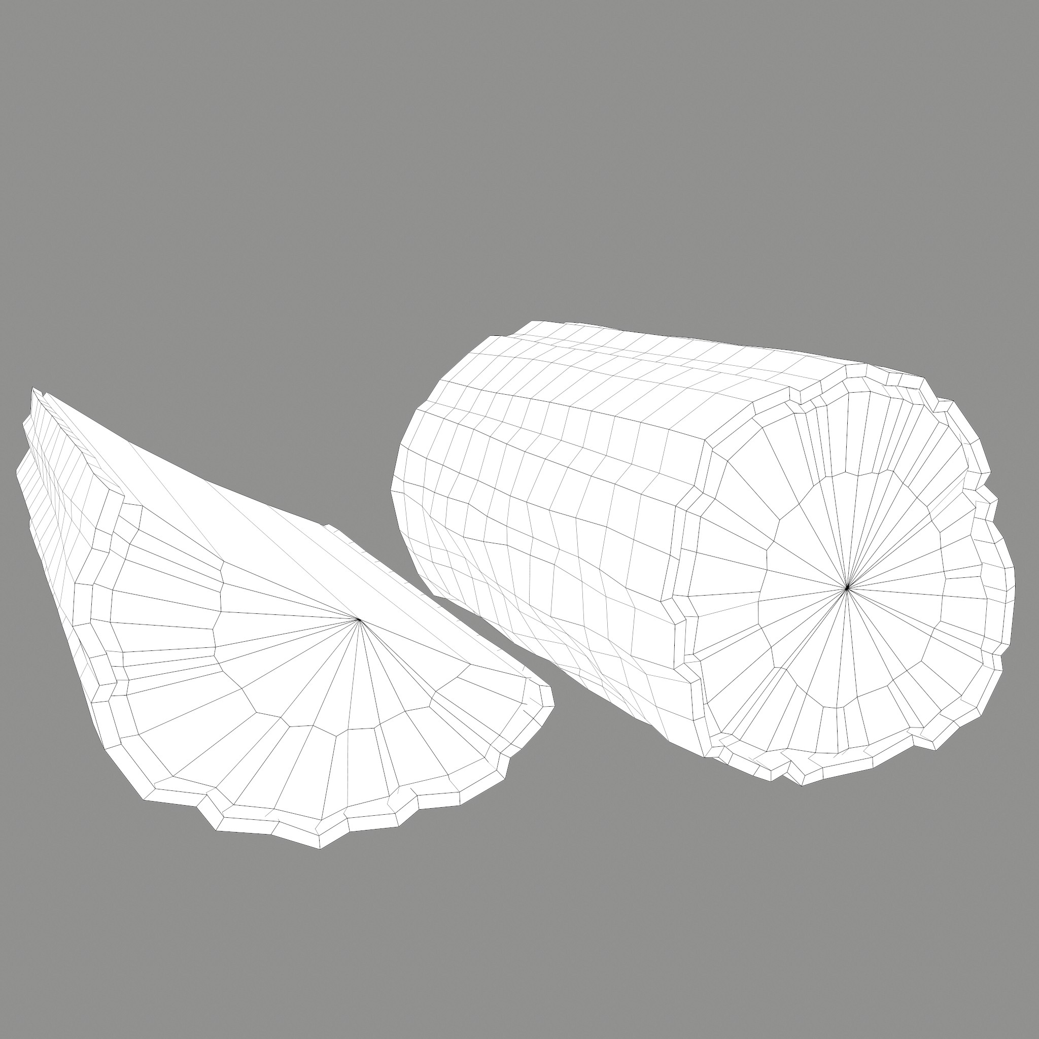 Log Cut Log Round - 3D Model by Get Dead Entertainment