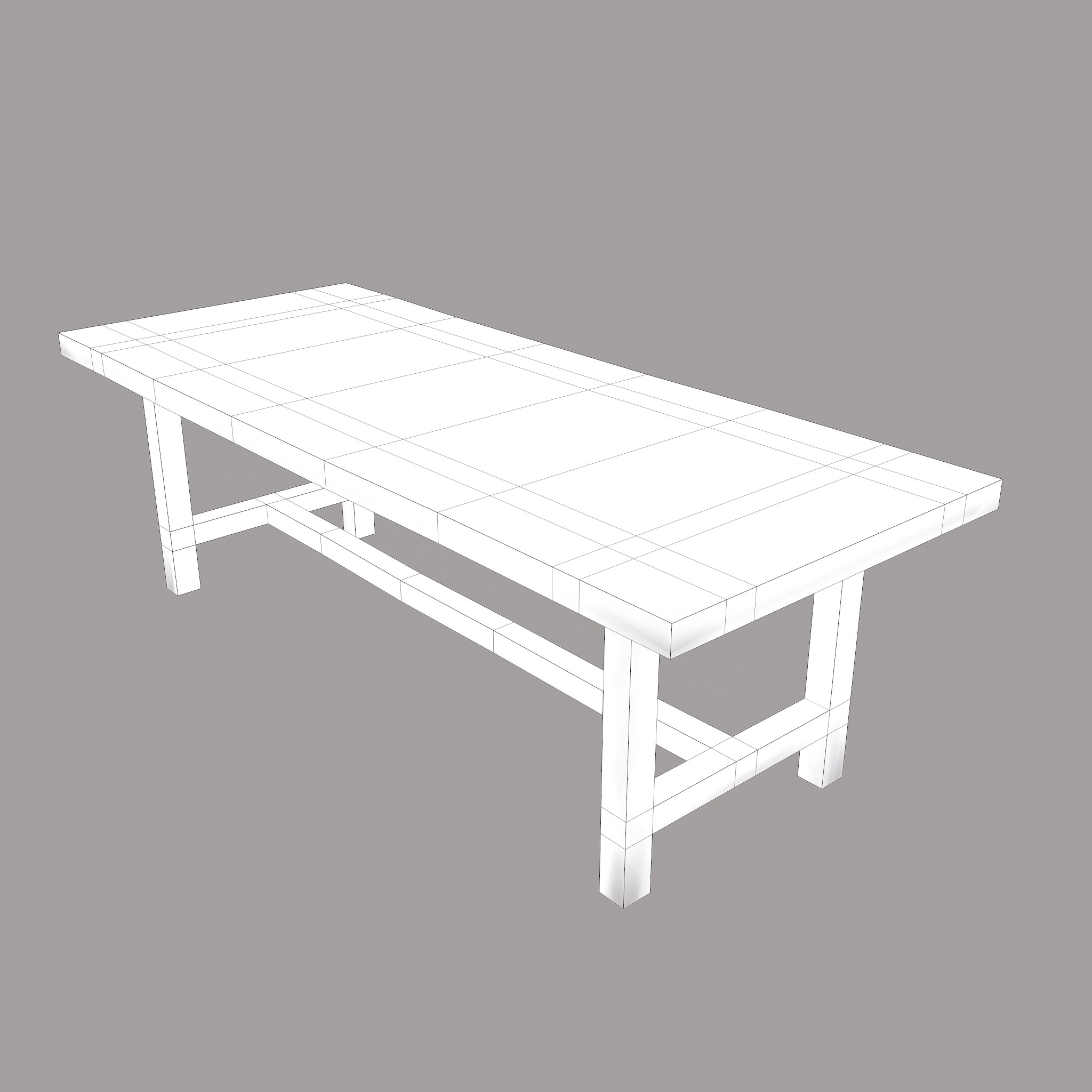 Long Table 1 - 3D Model by Get Dead Entertainment