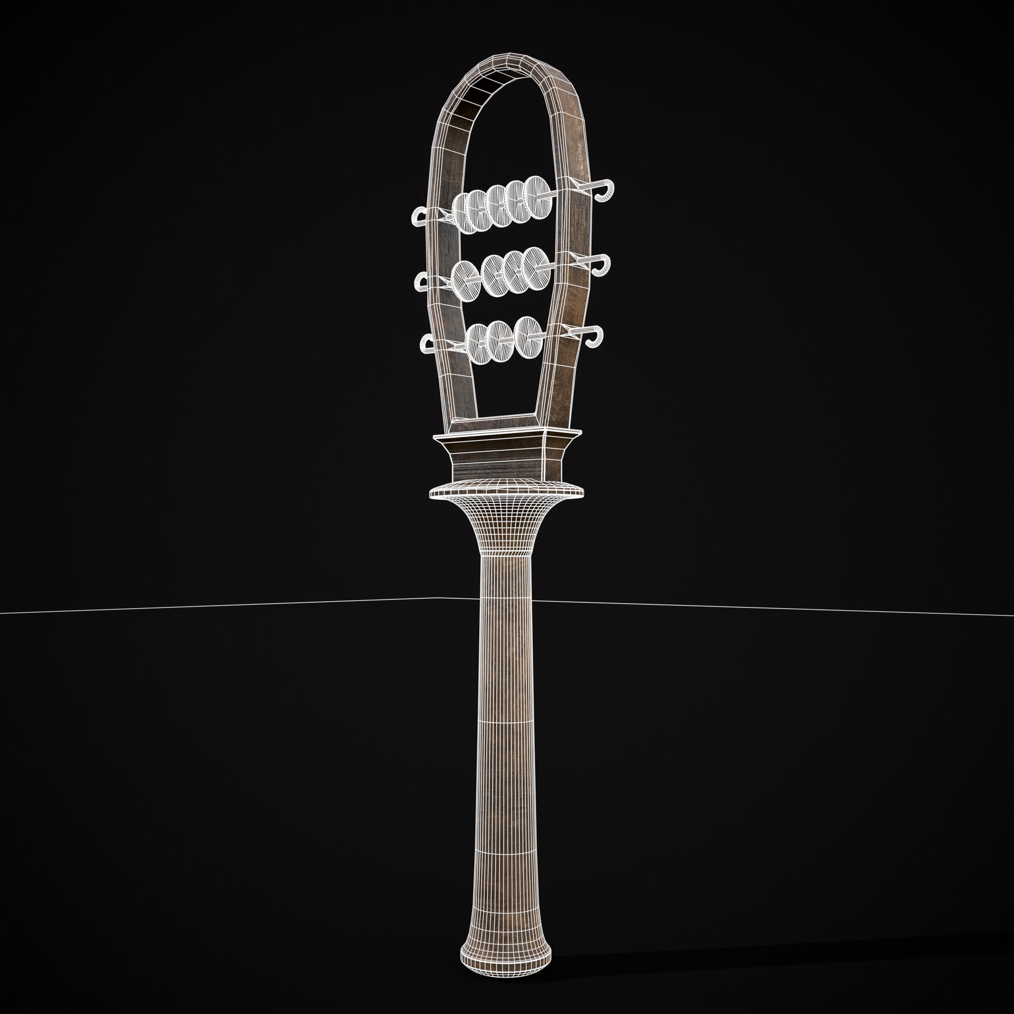 Long Wooden Baby Rattle - 3D Model by Get Dead Entertainment