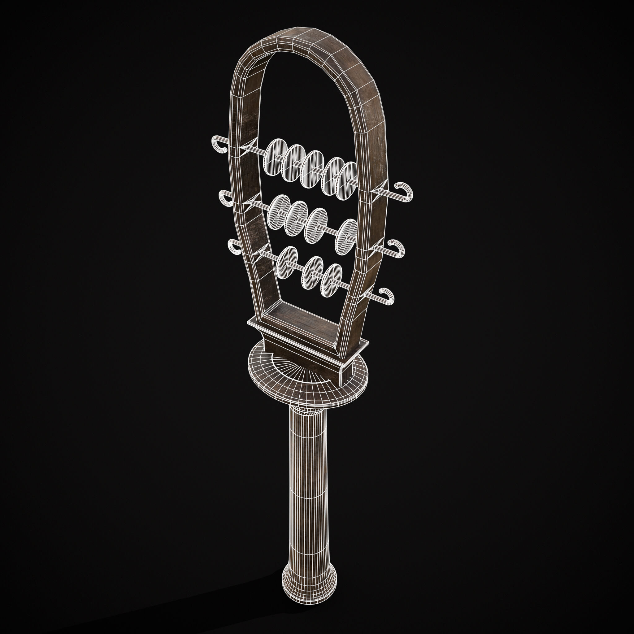 Long Wooden Baby Rattle - 3D Model by Get Dead Entertainment