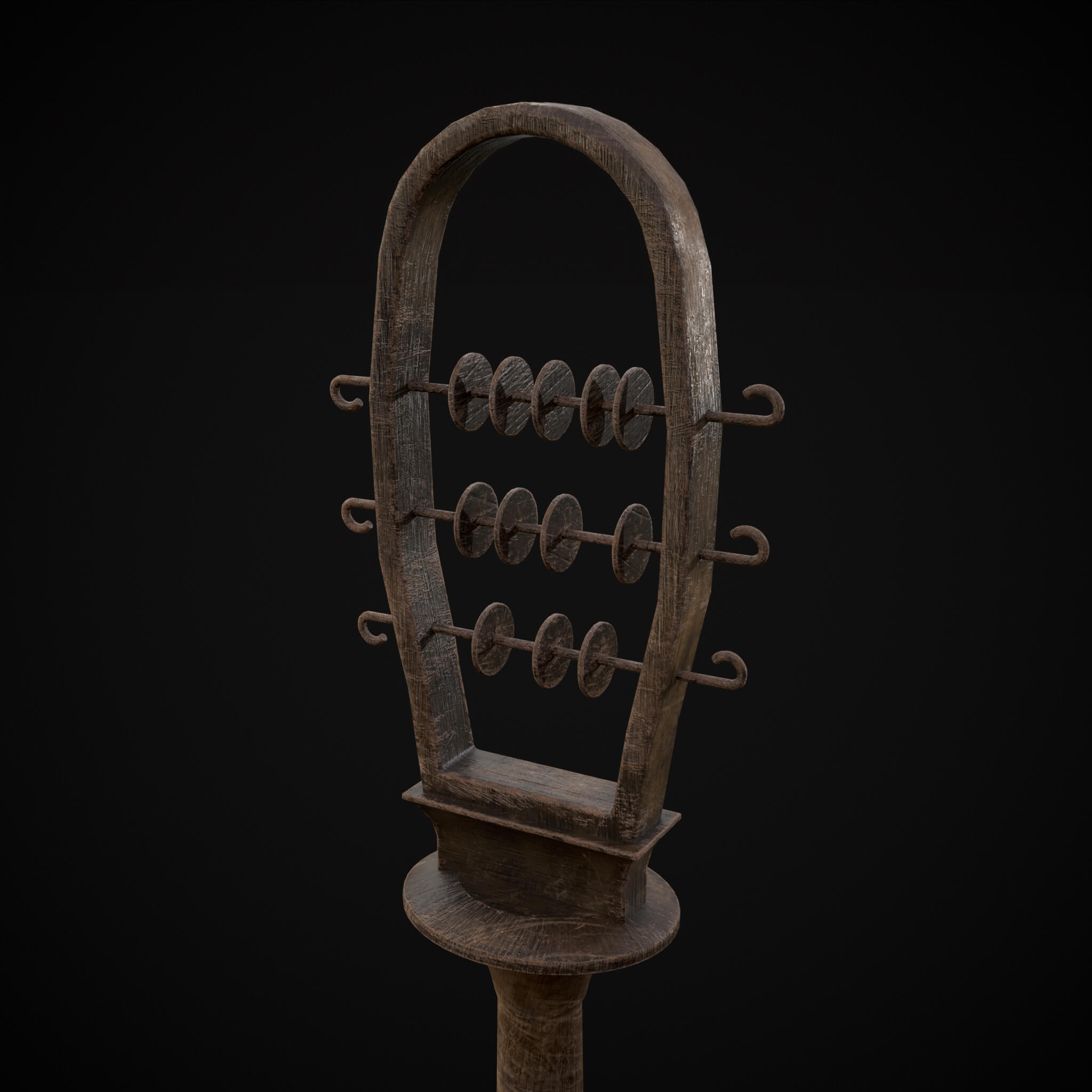 Long Wooden Baby Rattle - 3D Model by Get Dead Entertainment