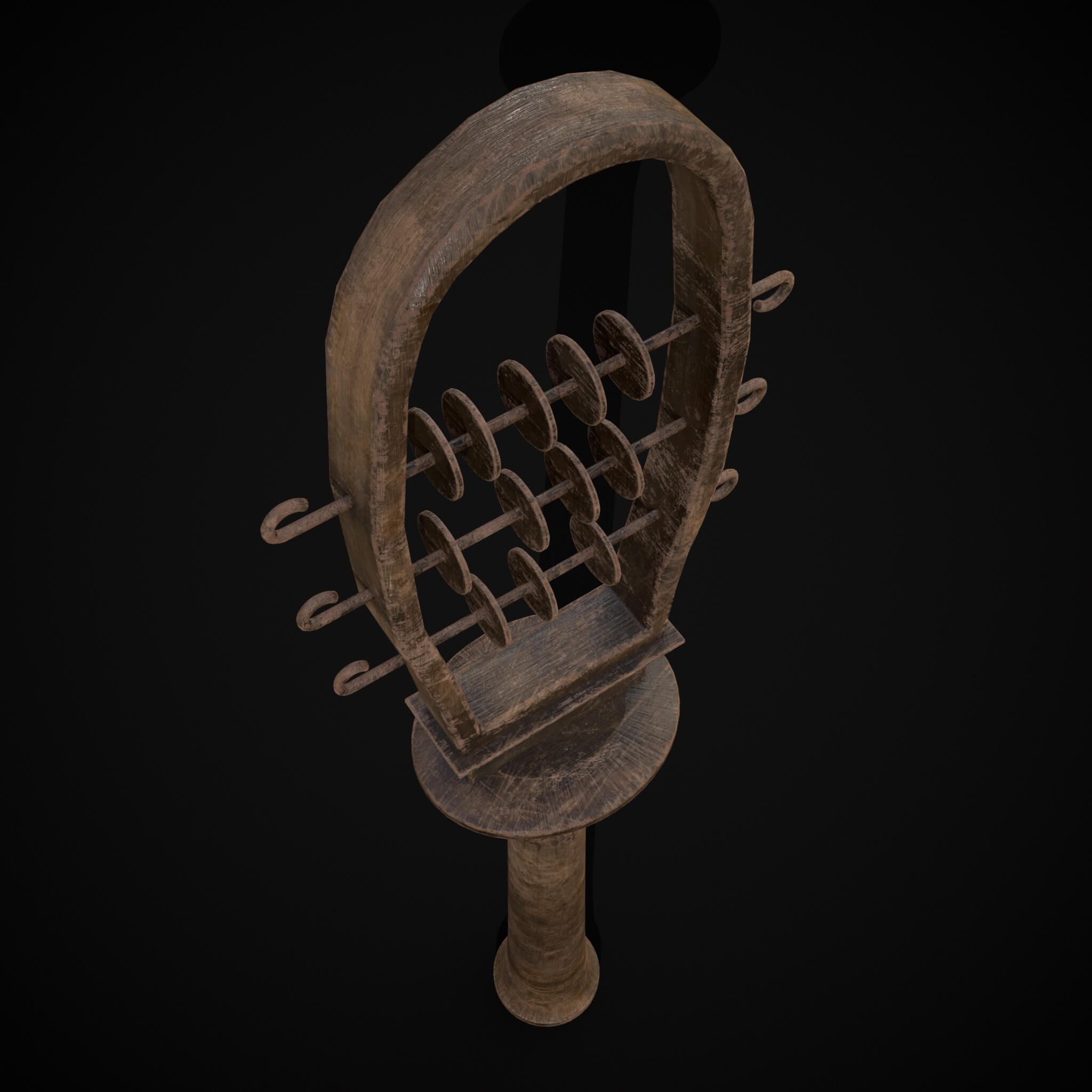 Long Wooden Baby Rattle - 3D Model by Get Dead Entertainment