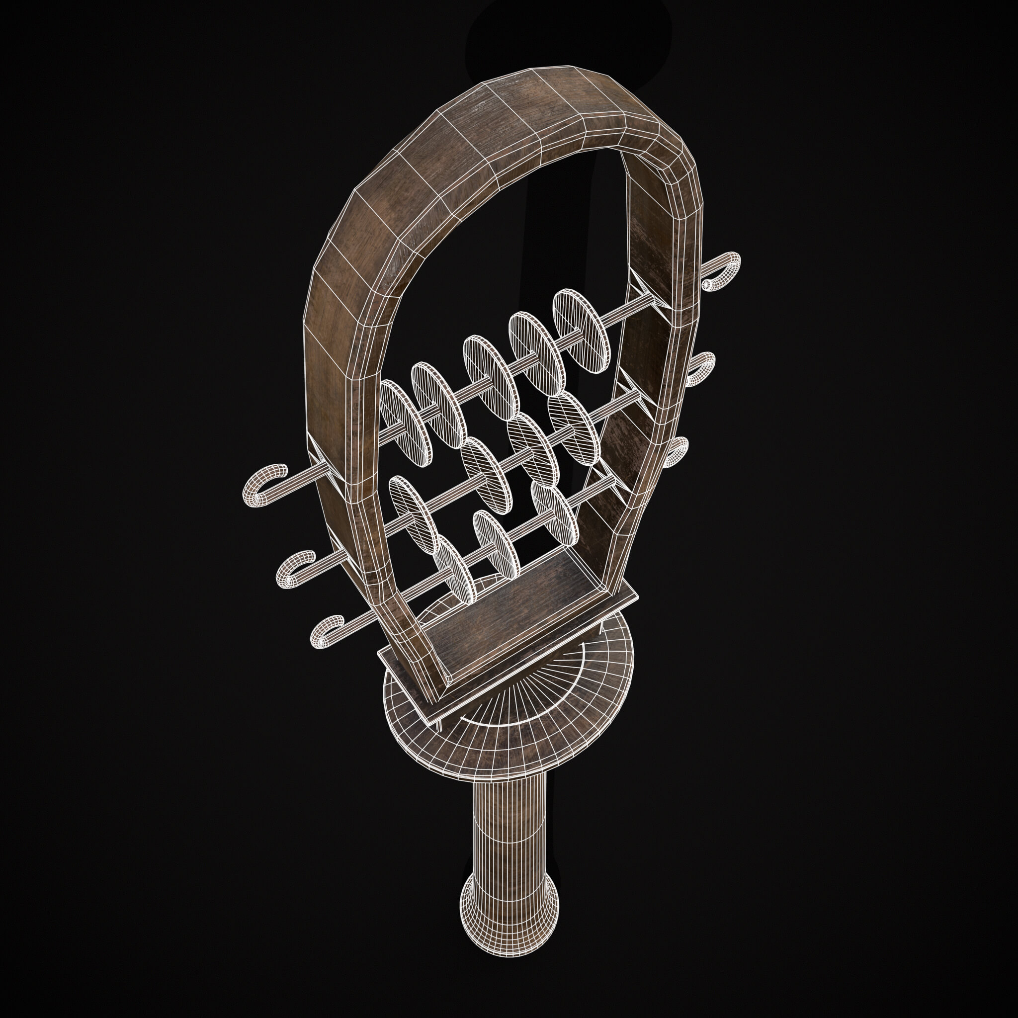 Long Wooden Baby Rattle - 3D Model by Get Dead Entertainment