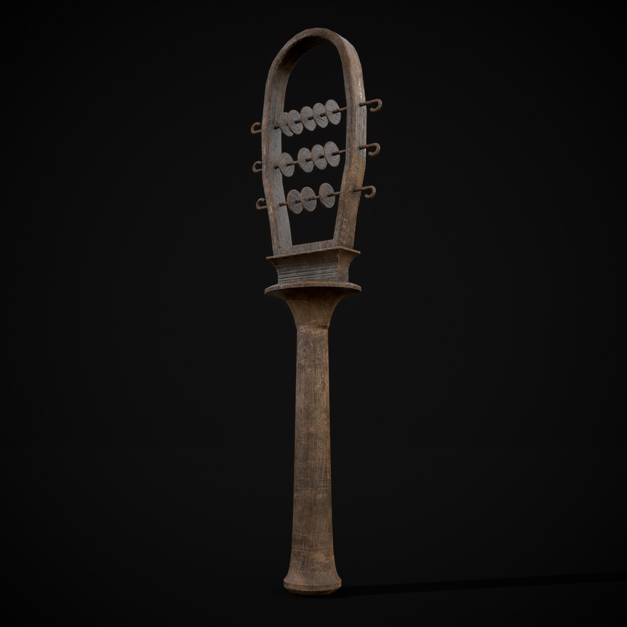 Long Wooden Baby Rattle - 3D Model by Get Dead Entertainment