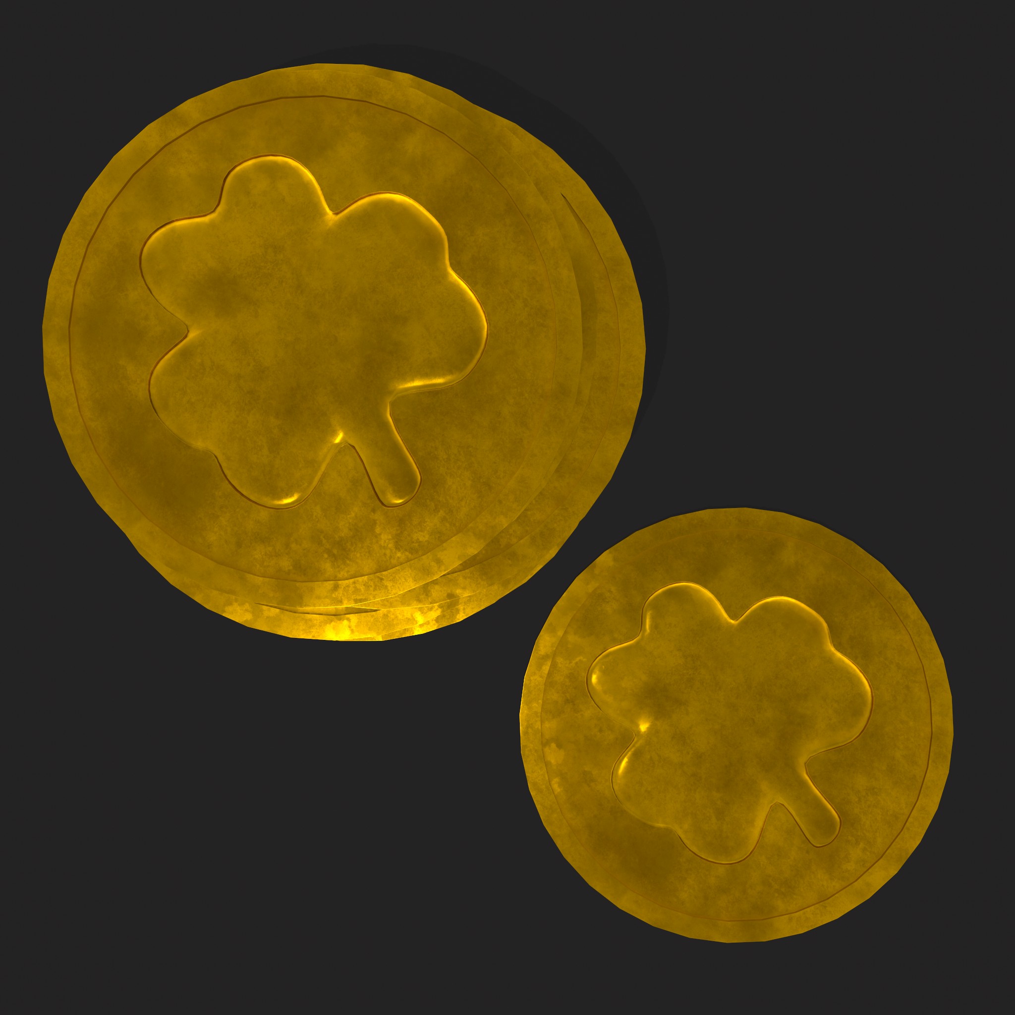 Lucky Gold Coin - 3D Model by Get Dead Entertainment