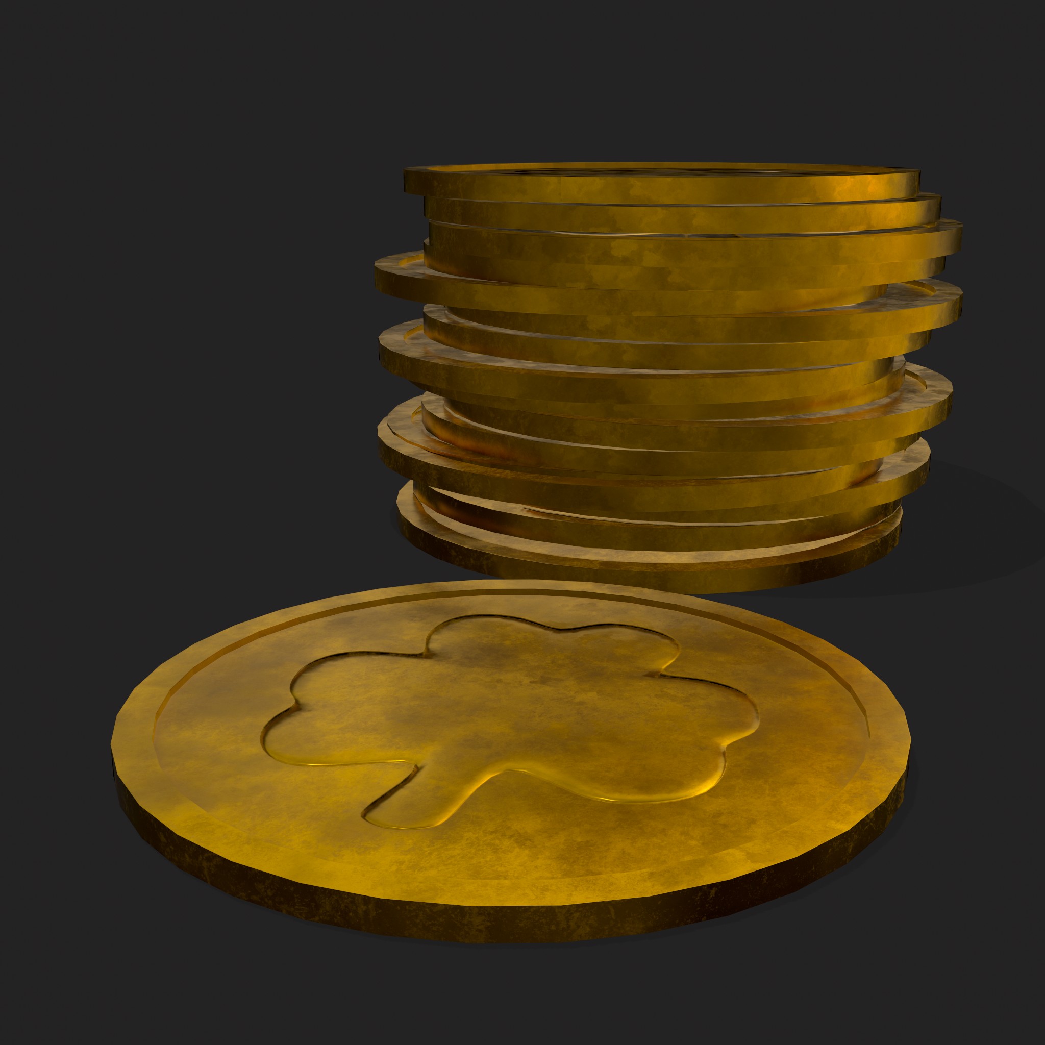 Lucky Gold Coin - 3D Model by Get Dead Entertainment