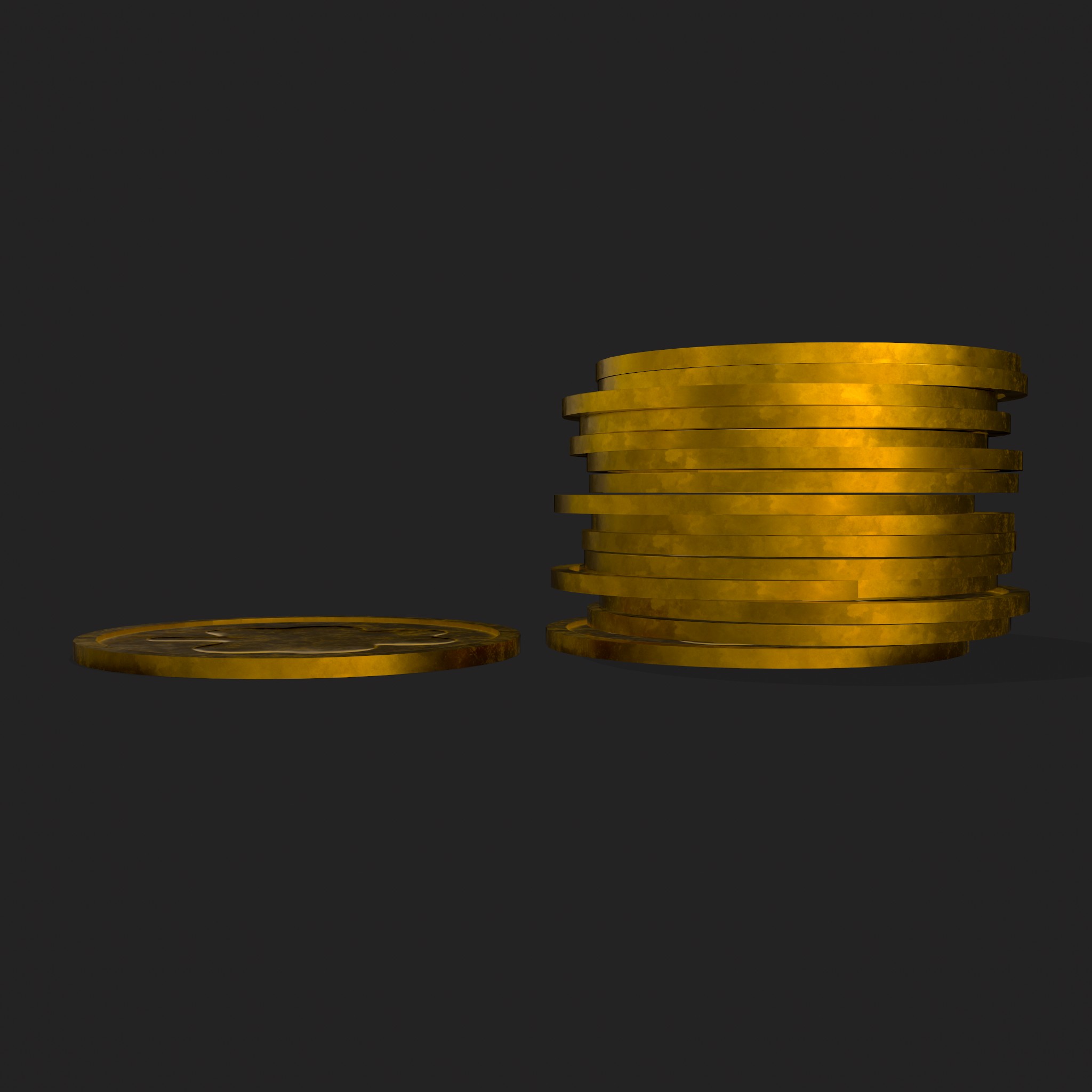 Lucky Gold Coin - 3D Model by Get Dead Entertainment