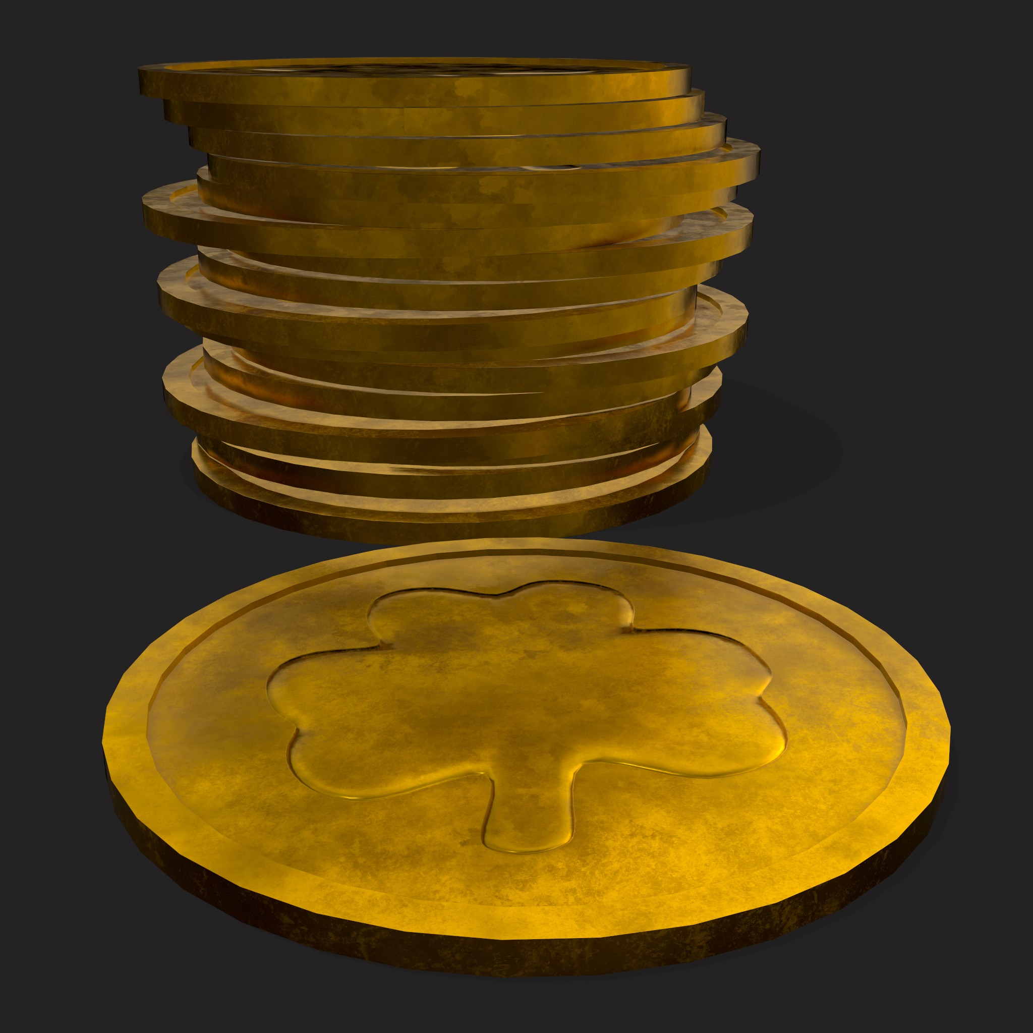 Lucky Gold Coin - 3D Model by Get Dead Entertainment