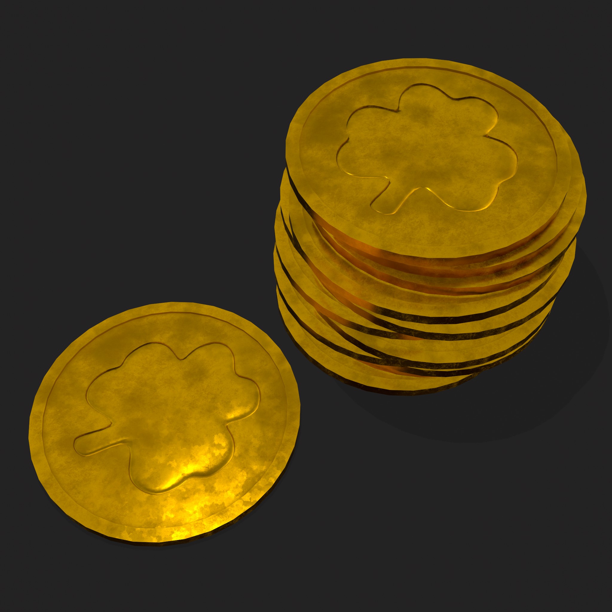 Lucky Gold Coin - 3D Model by Get Dead Entertainment