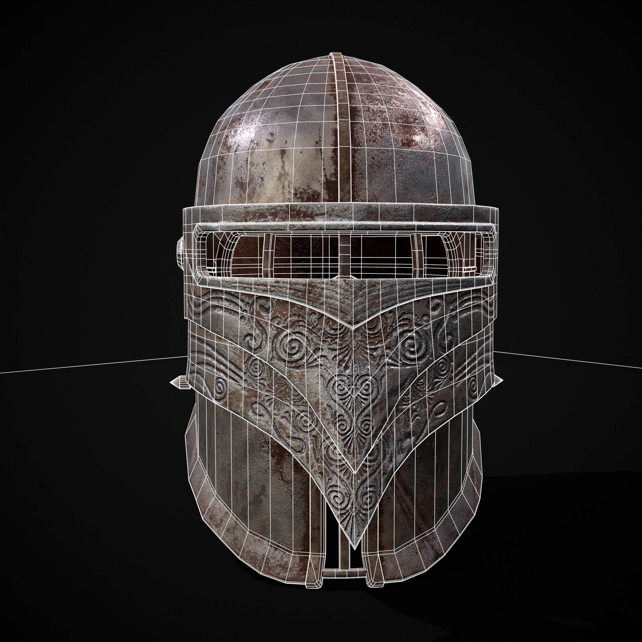Marvelous Medieval Metal Helmet - 3D Model by Get Dead Entertainment