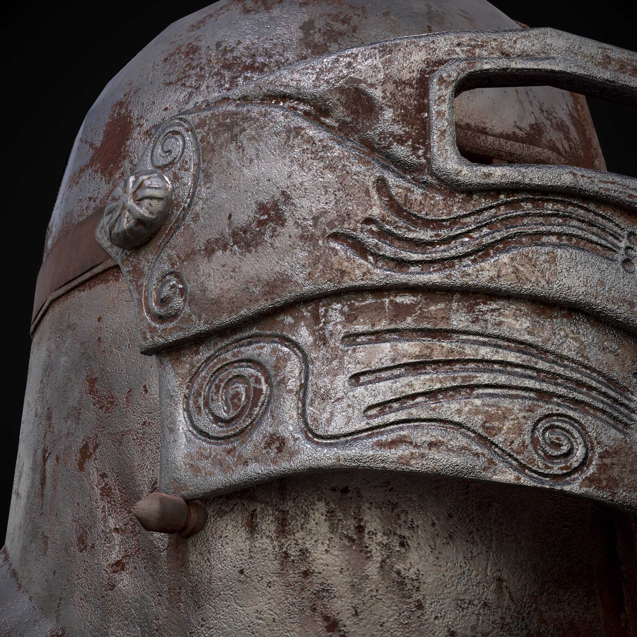 Marvelous Medieval Metal Helmet - 3D Model by Get Dead Entertainment